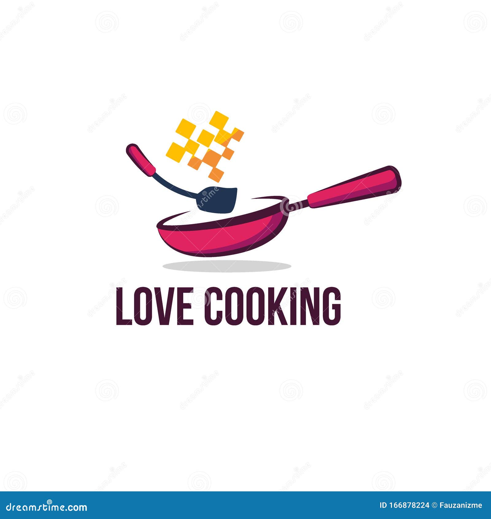 Love Cooking Vector Logo Template Stock Vector - Illustration of ...