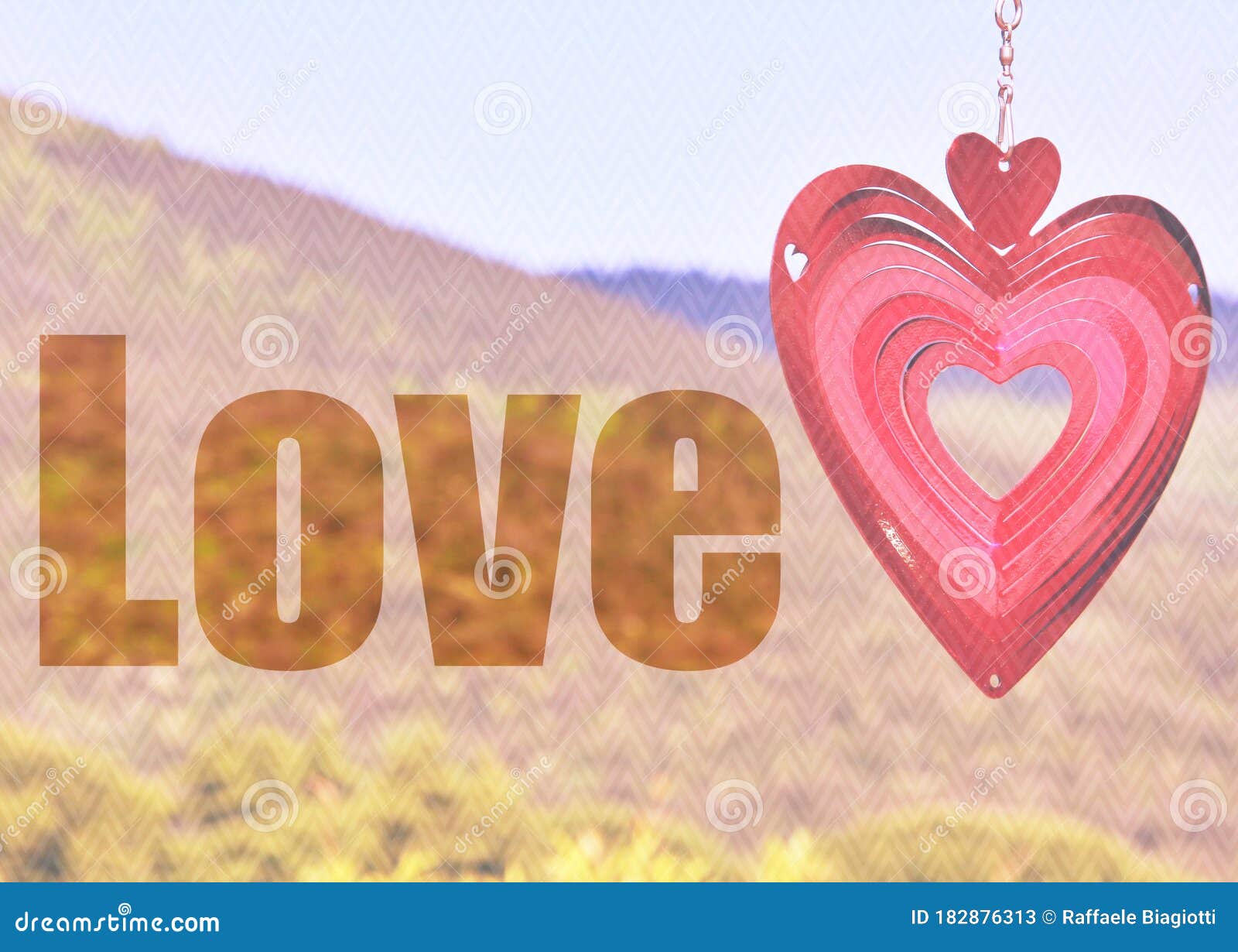 Love for the Country Symbol Stock Image - Image of grass, decorative ...