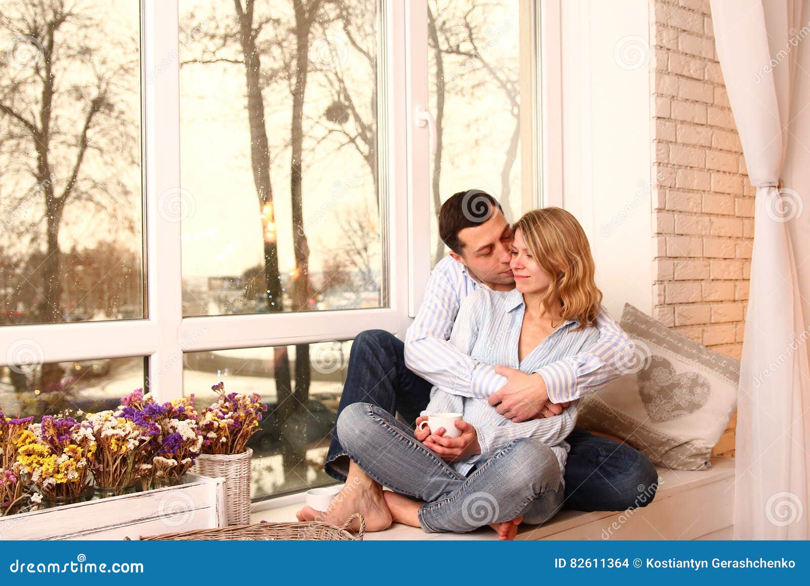 In love couple at home stock photo. Image of adult, affection - 82611364