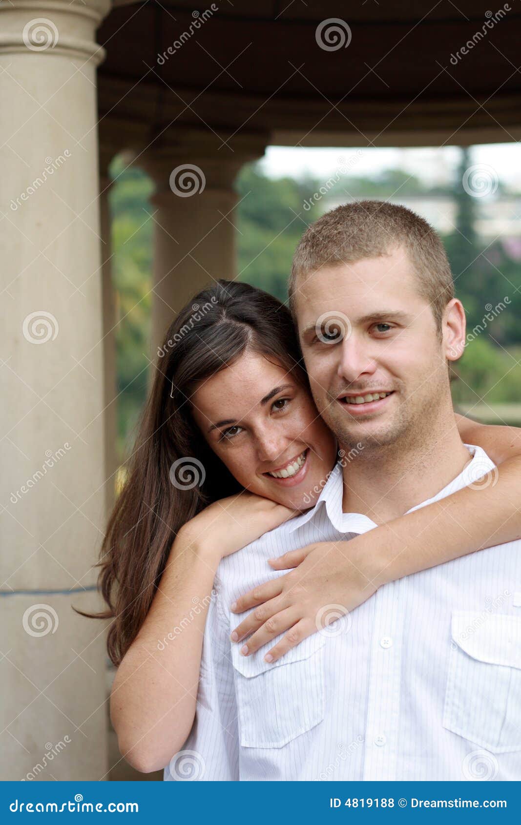 Love couple hugging stock photo. Image of expression, brunette - 4819188