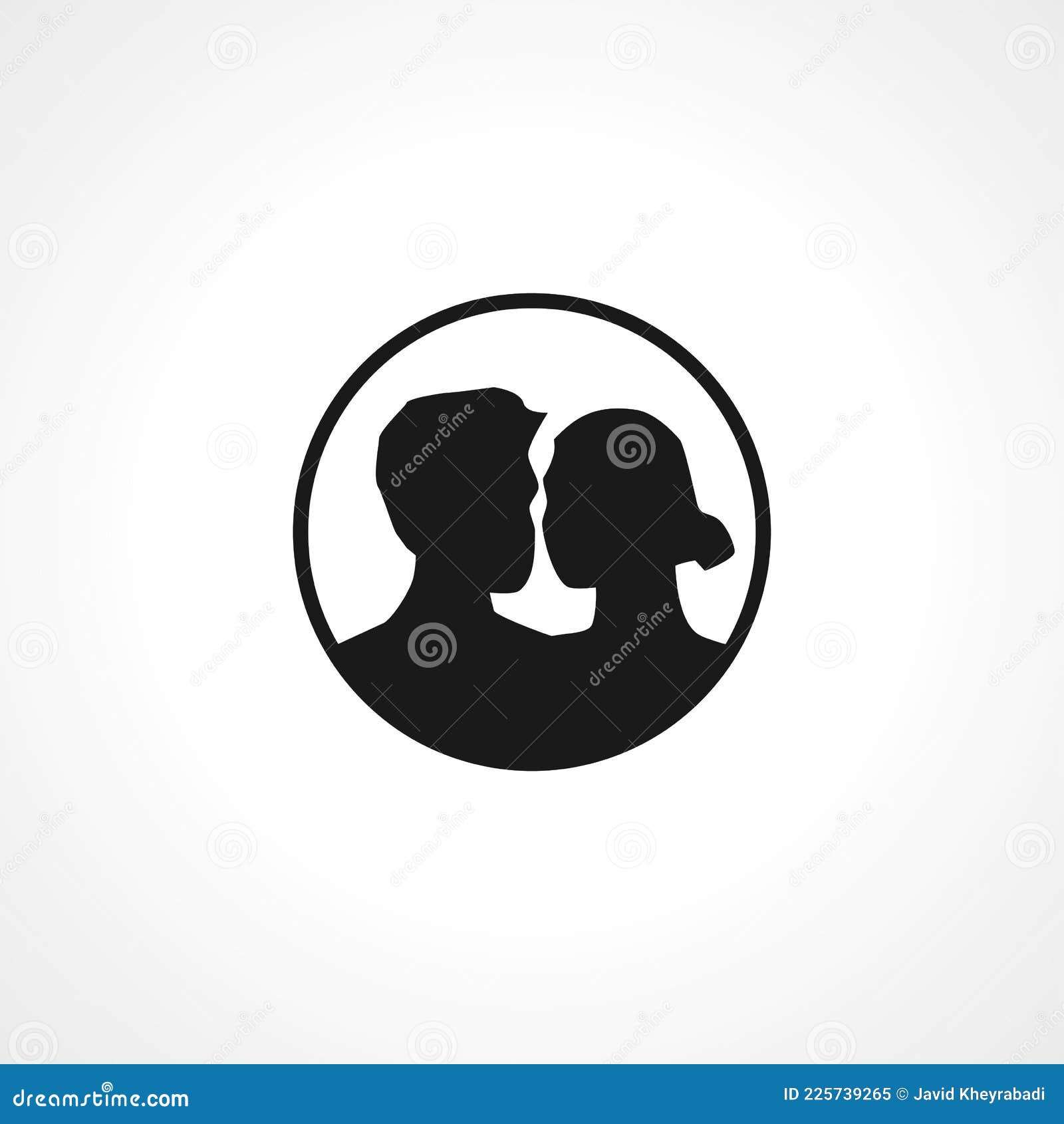 Love Couple Icon. Love Couple Vector Icon. Love Couple Isolated Icon ...