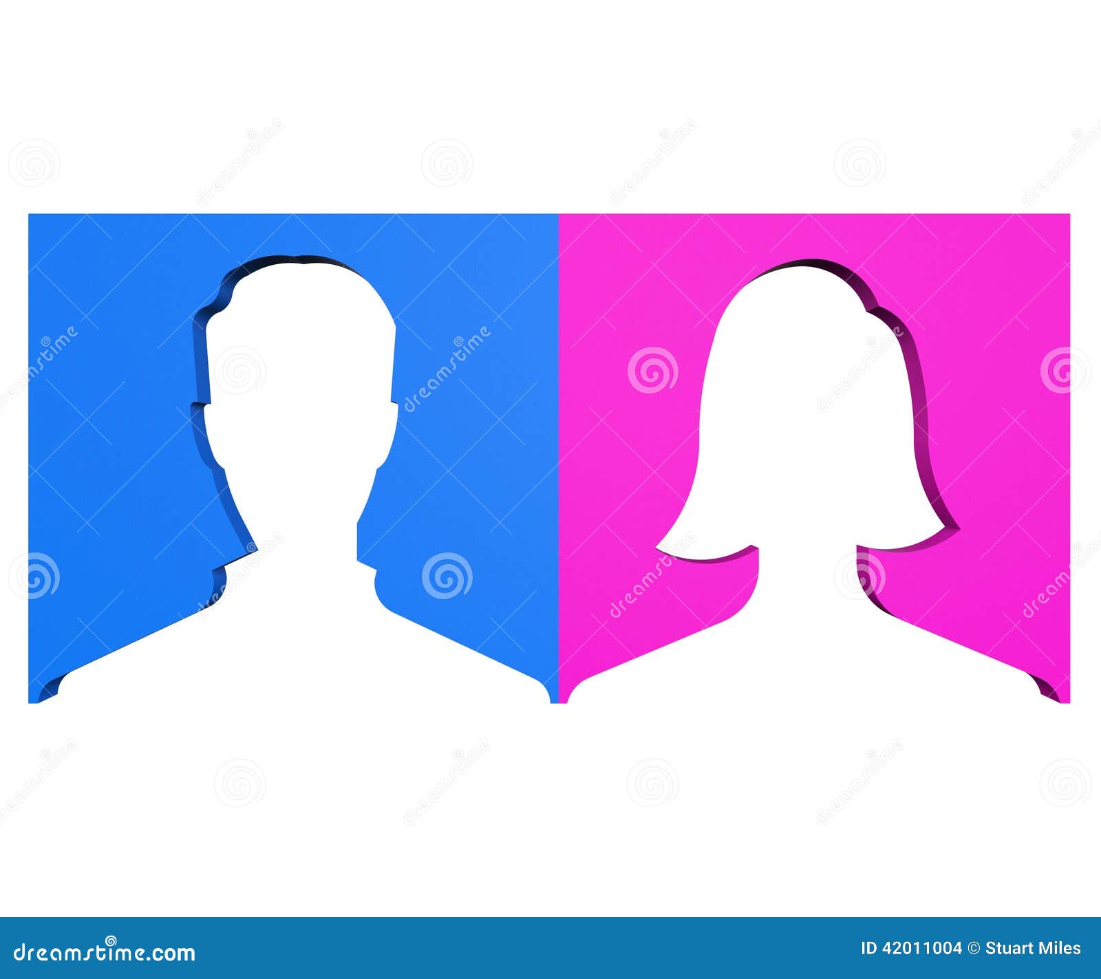 Love Couple Represents Two People and Affection Stock Illustration ...