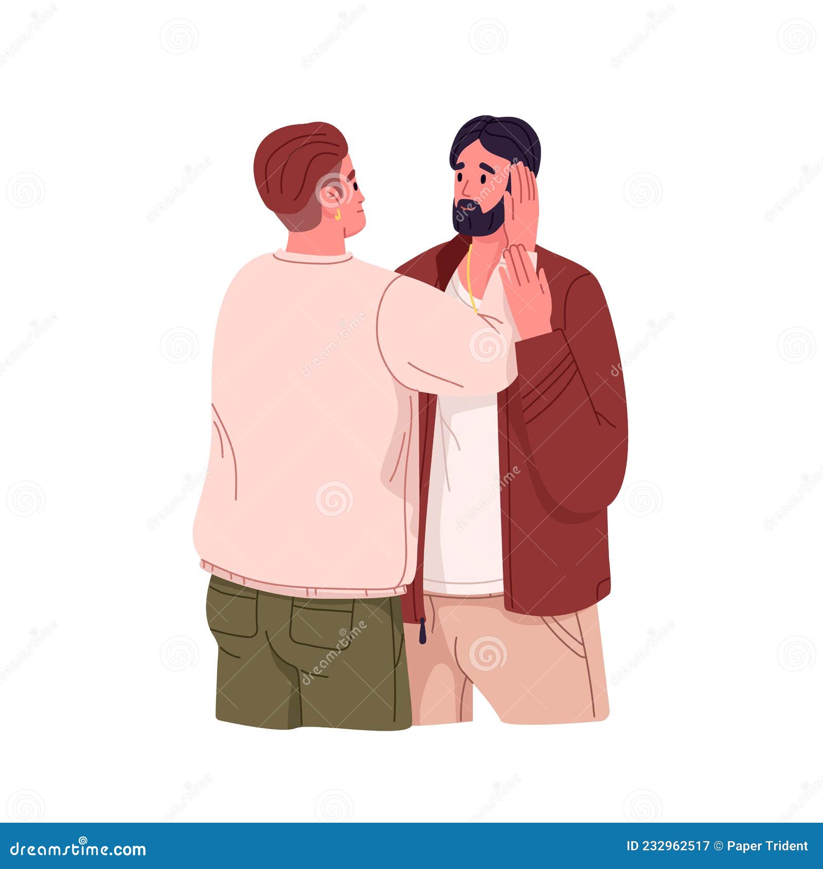 Love Couple Of Two Homosexual Men Lgbt Romantic Relationships Lgbtq