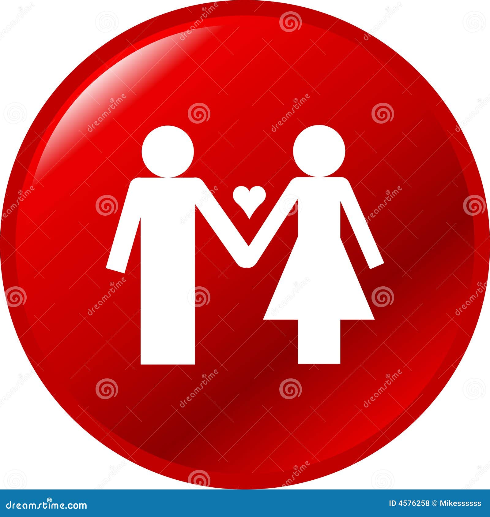 Love couple vector button stock vector. Illustration of boyfriend - 4576258