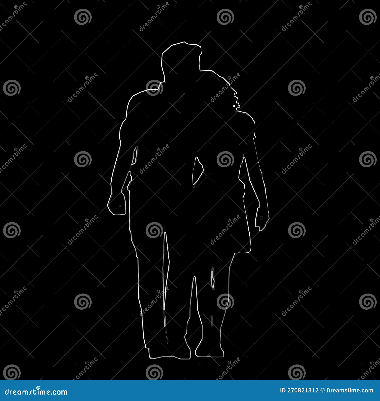 Love couples shadow stock illustration. Illustration of face - 270821312