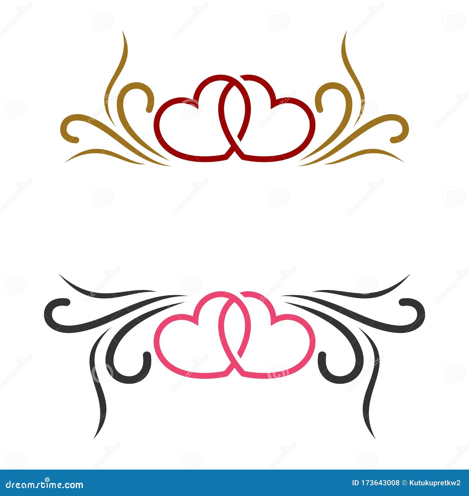 Love Crest Vector Logo Template Illustration Design EPS 10 Stock Vector ...