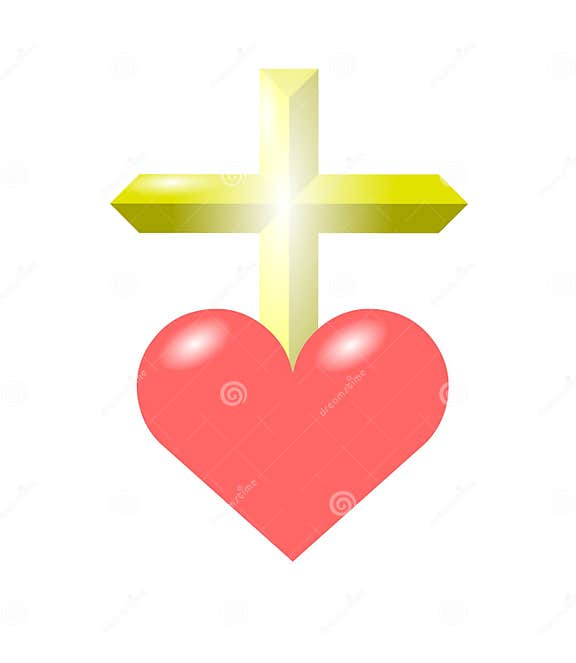 Love & cross stock illustration. Illustration of celestial - 438036