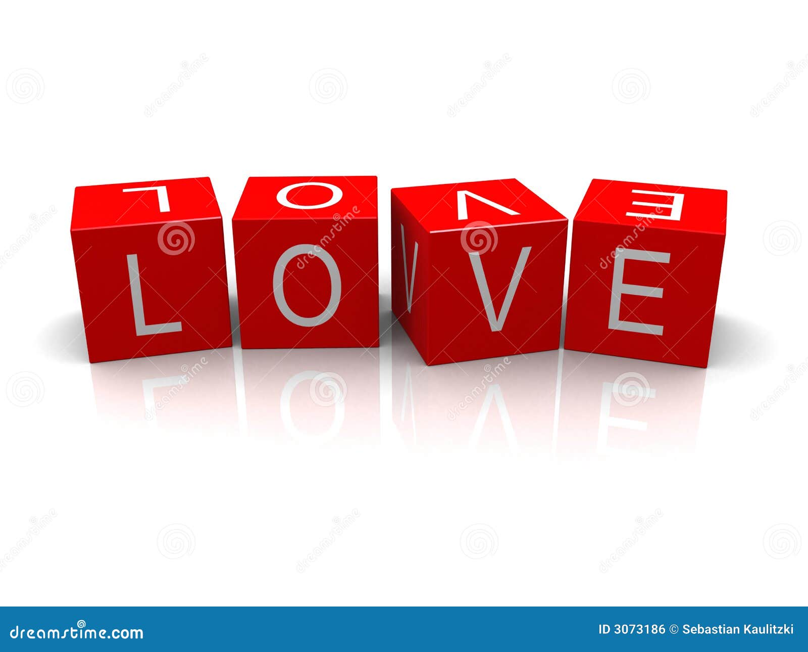 Love cubes stock illustration. Illustration of character - 3073186