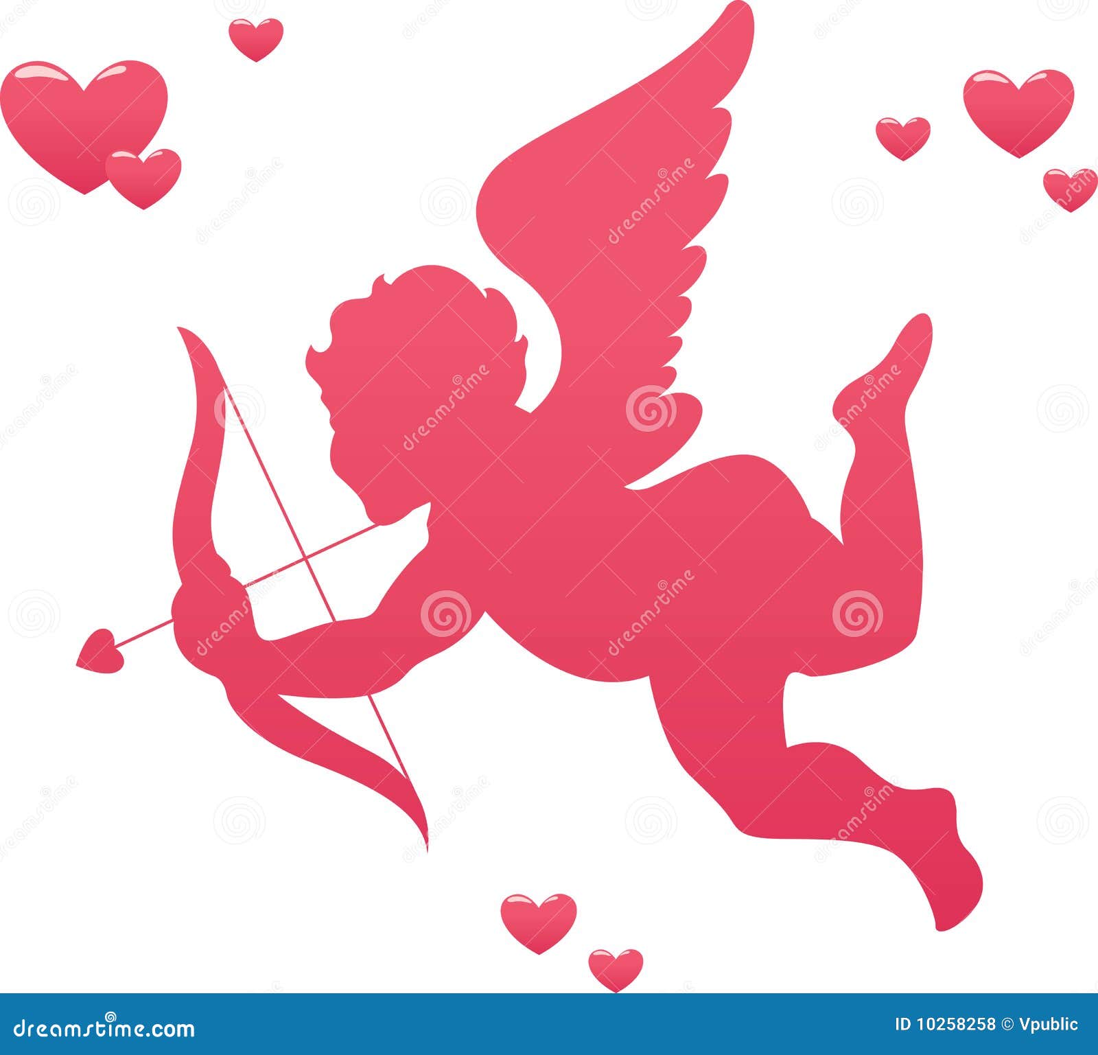 Love Cupid stock vector. Illustration of wing, flying - 10258258