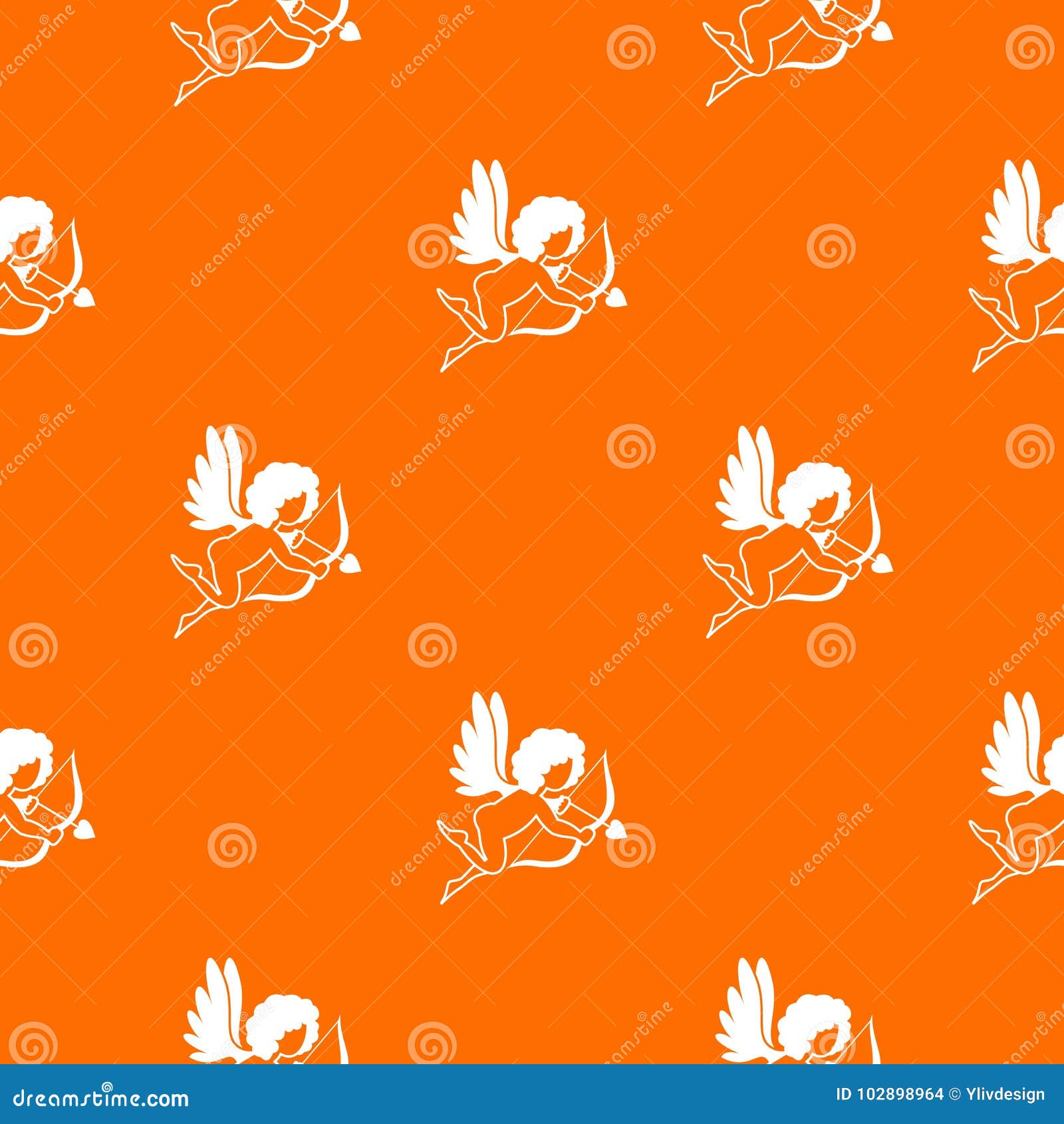 Love Cupid Pattern Seamless Stock Vector - Illustration of magic ...