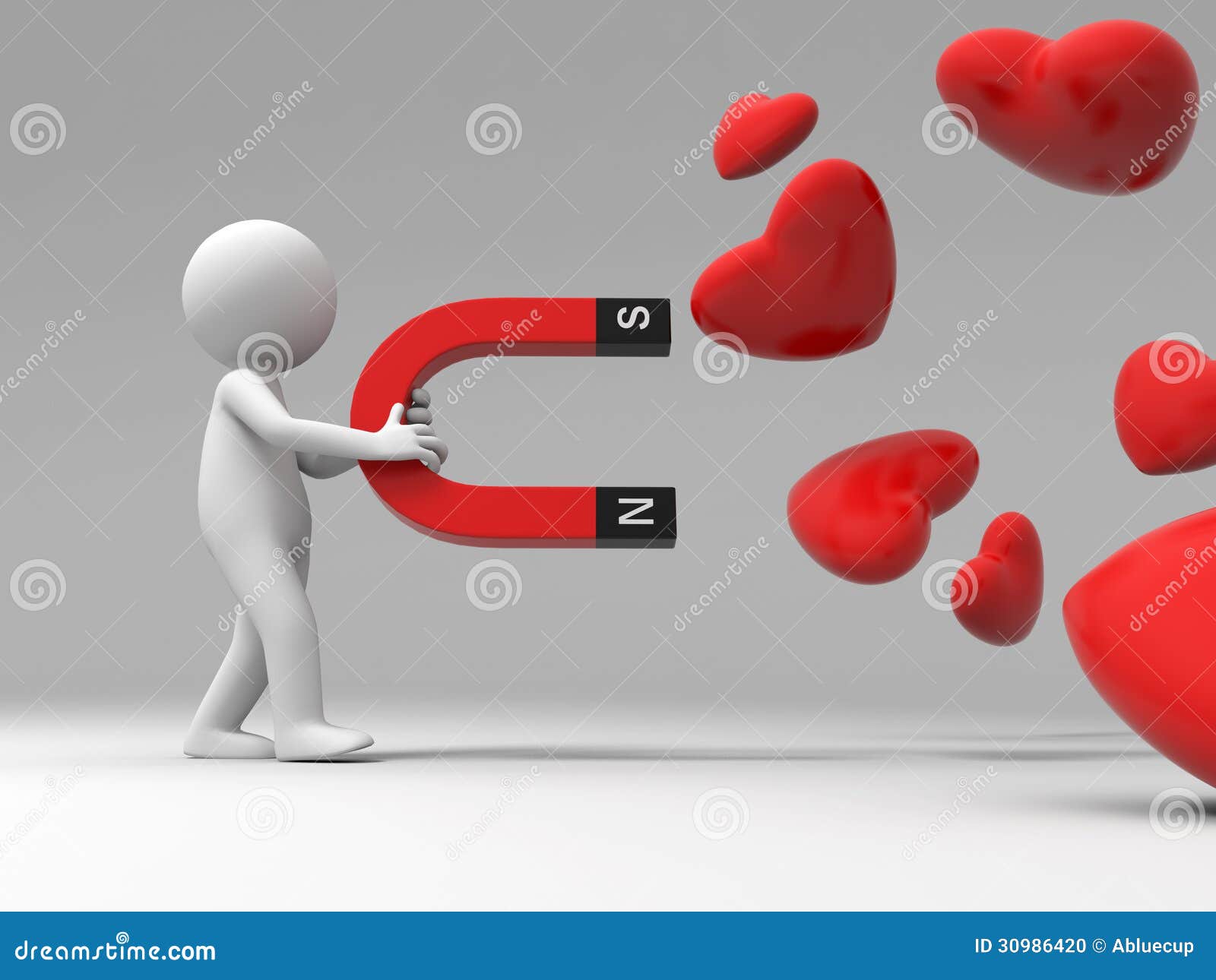 Love stock illustration. Illustration of magnetic, horseshoe - 30986420