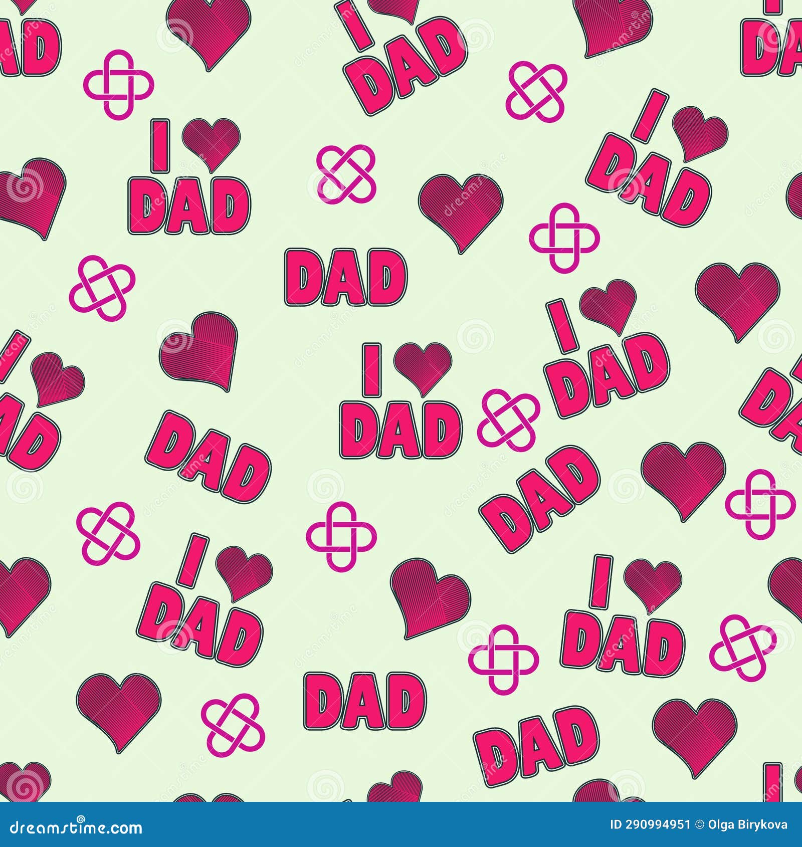 Love dad pattern stock illustration. Illustration of graphics - 290994951