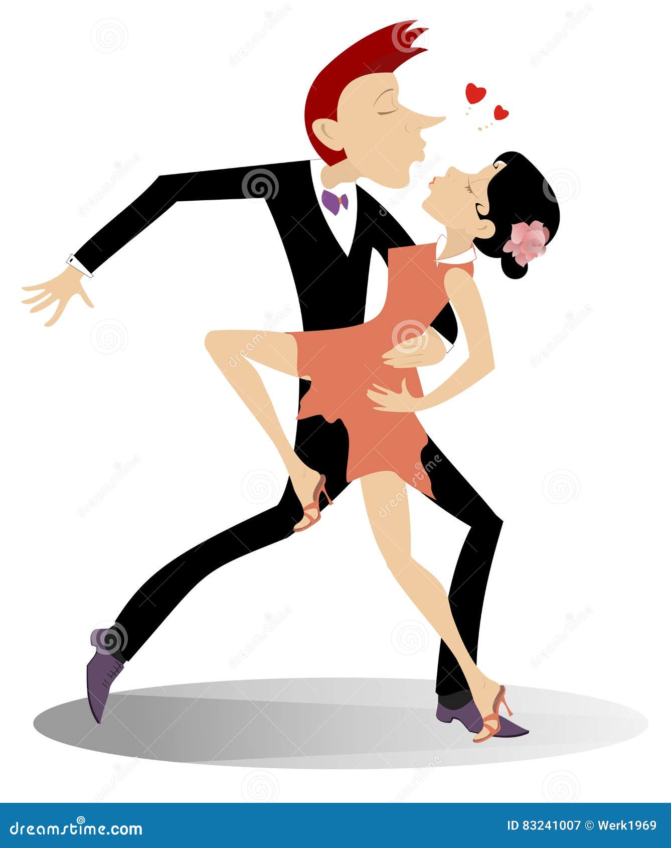 Love dance stock vector. Illustration of samba, adults - 83241007