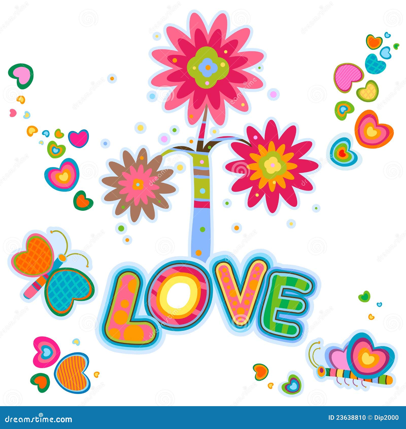 Love design stock vector. Illustration of colors, decor - 23638810