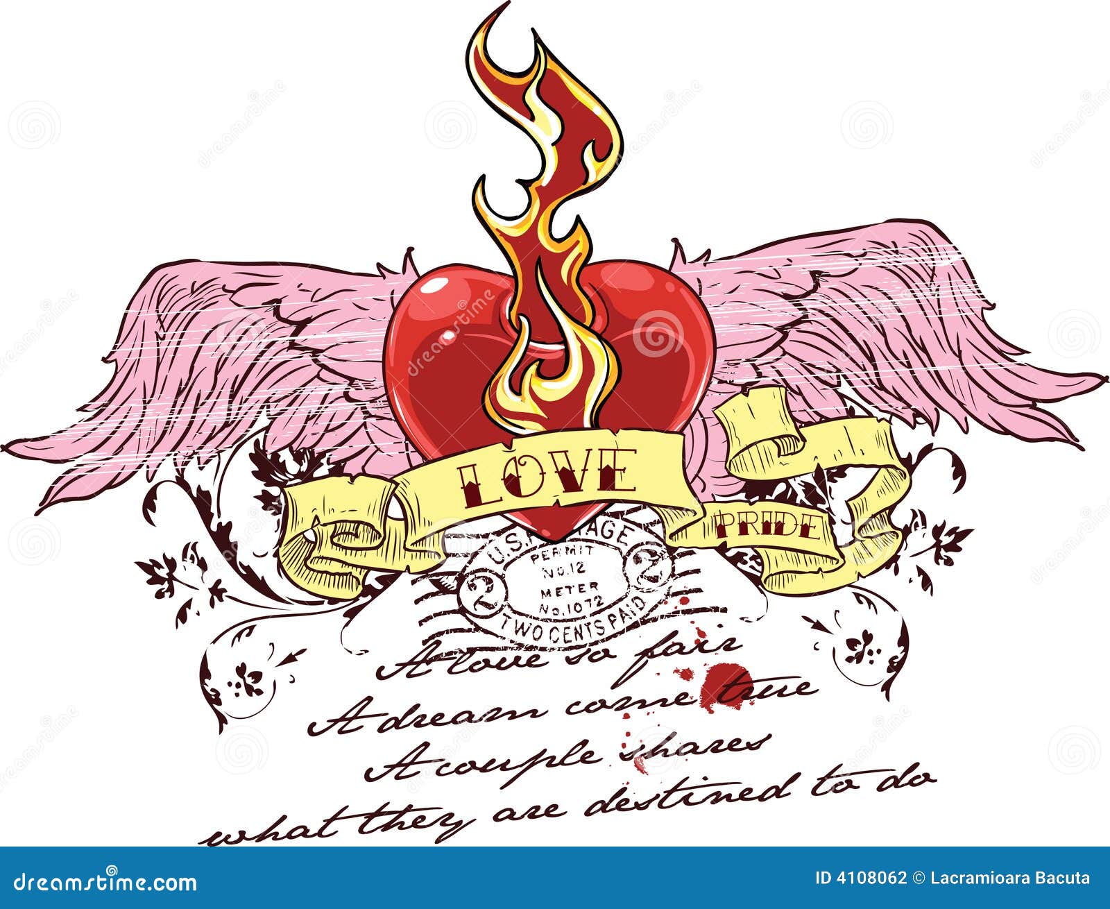 Love Design stock vector. Illustration of pattern, text - 4108062