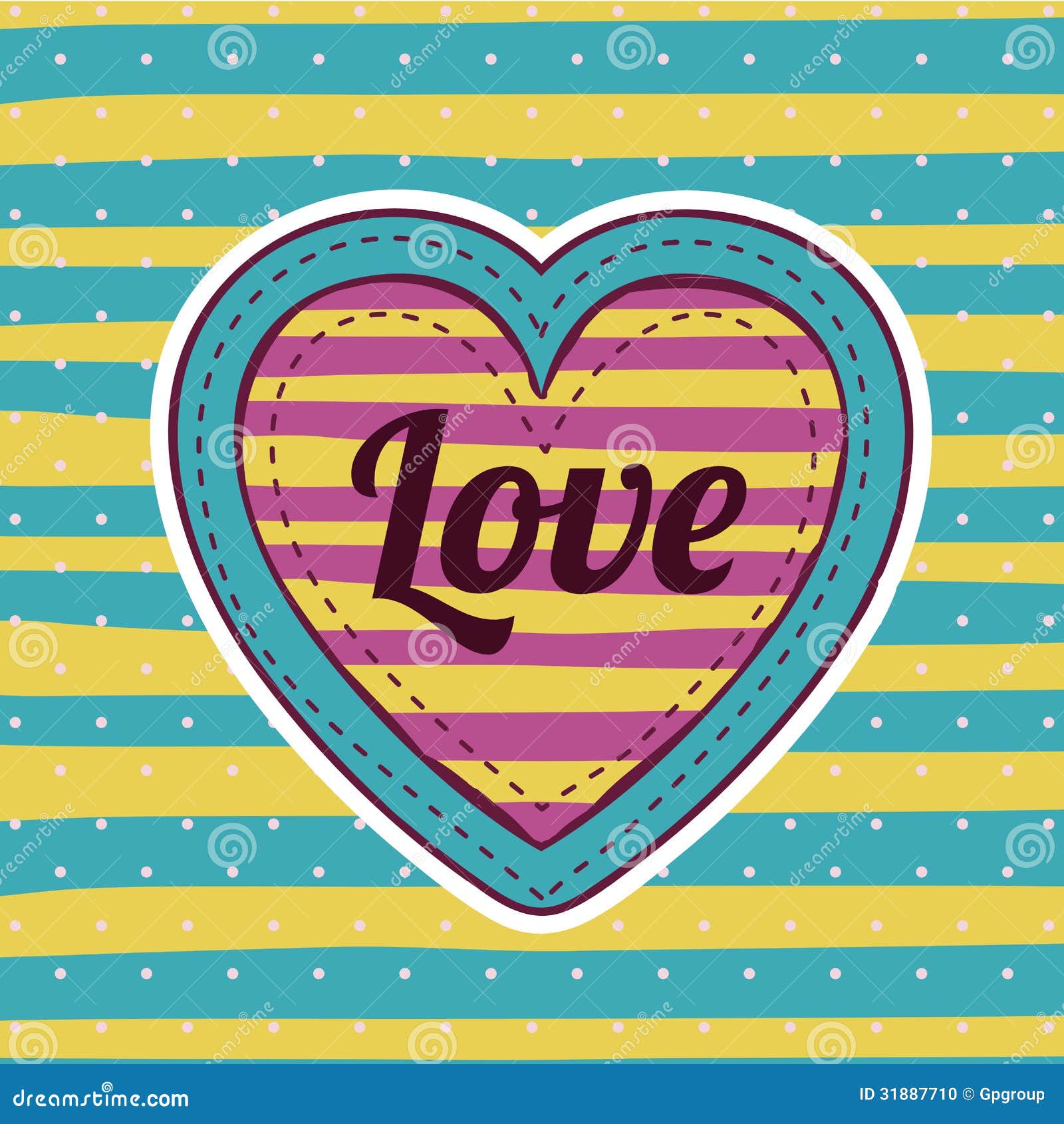 Love design stock vector. Illustration of frame, cute - 31887710