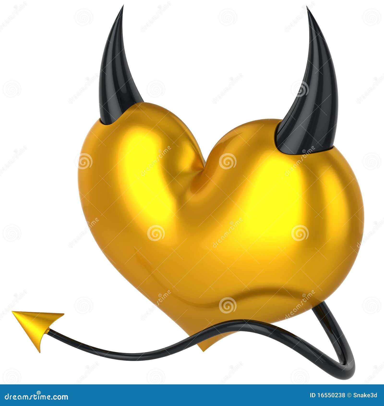 Love of Devil stock illustration. Illustration of horned - 16550238