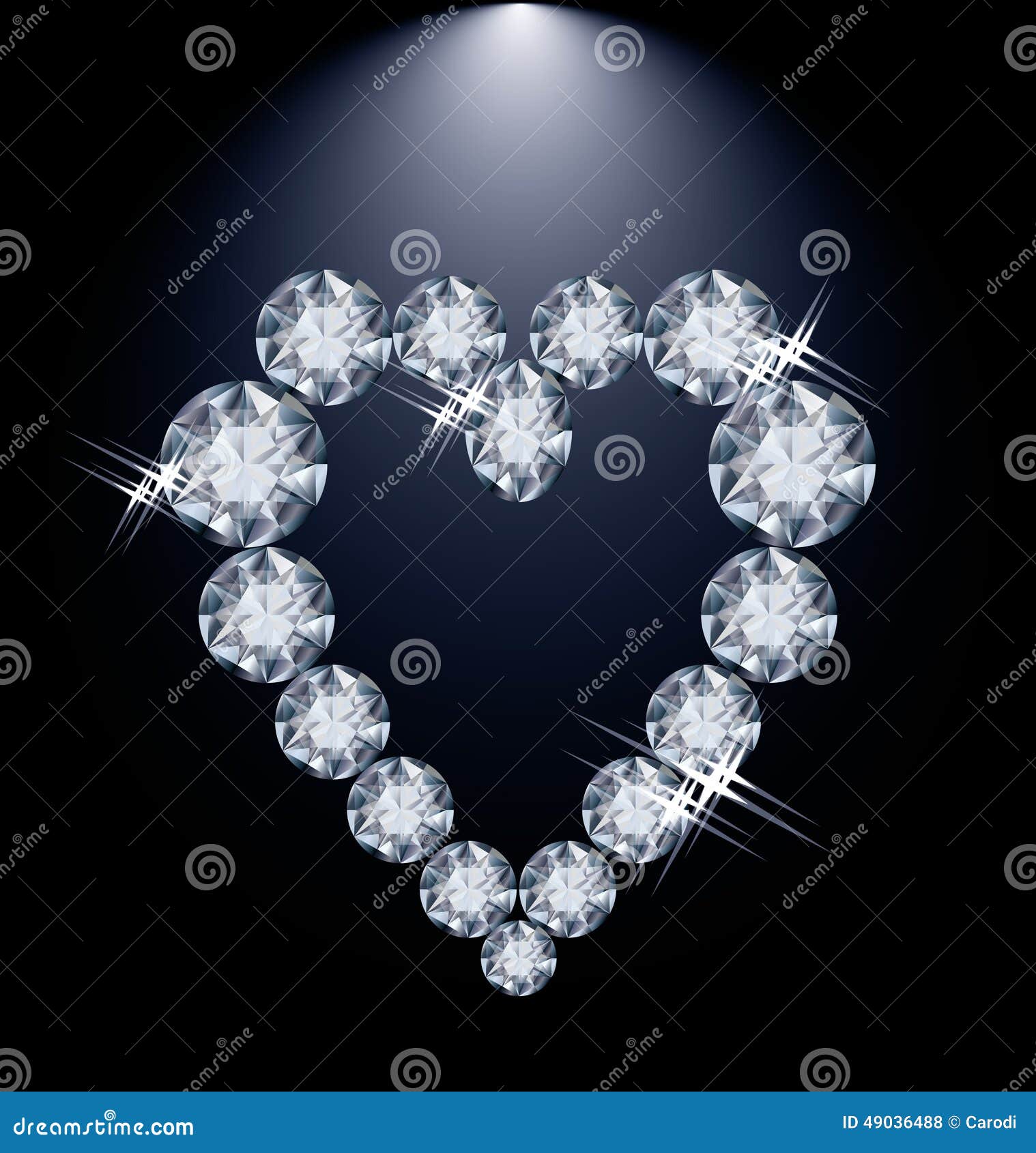 Love diamond heart stock vector. Illustration of glamour - 49036488