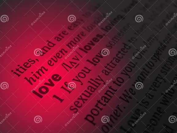 Love in the dictionary stock image. Image of define, lover - 10519491