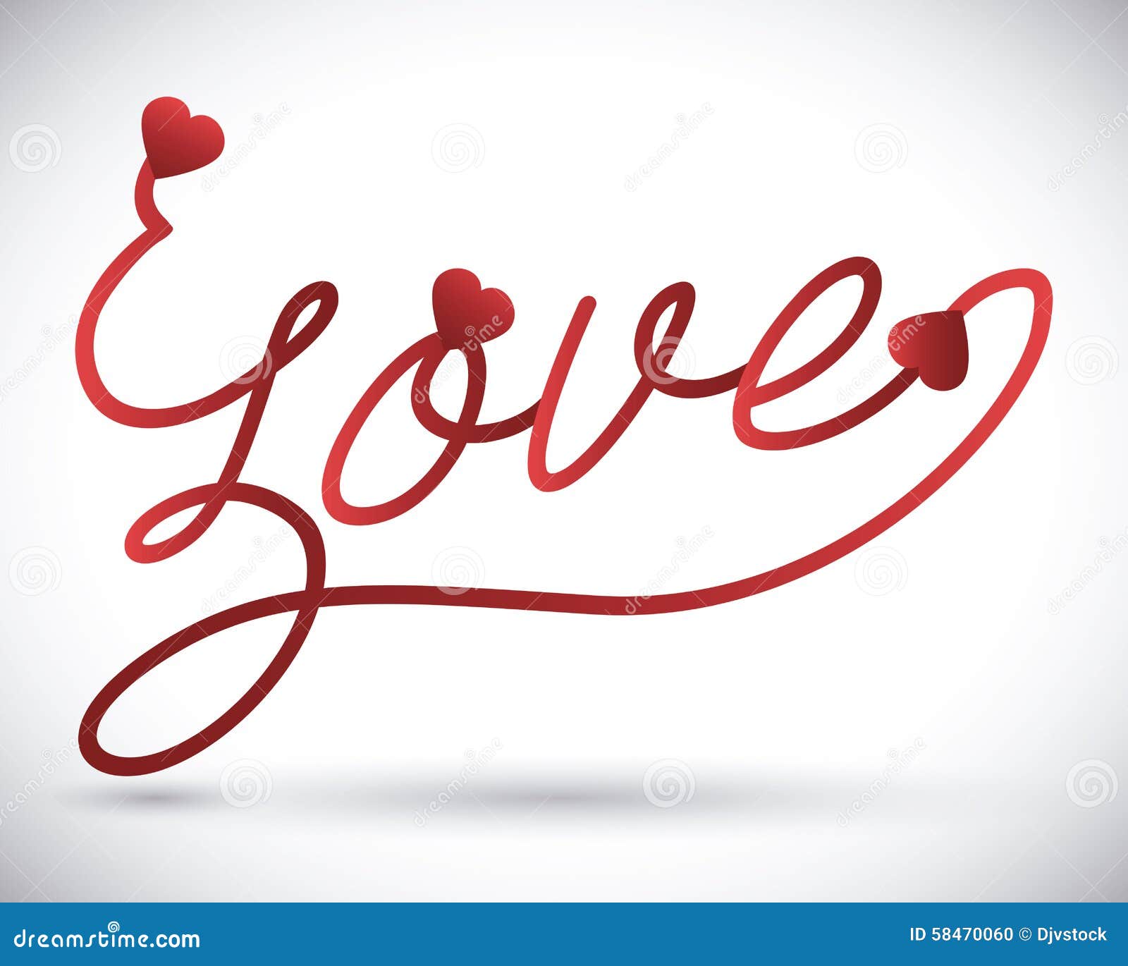 Love digital design. stock vector. Illustration of special - 58470060