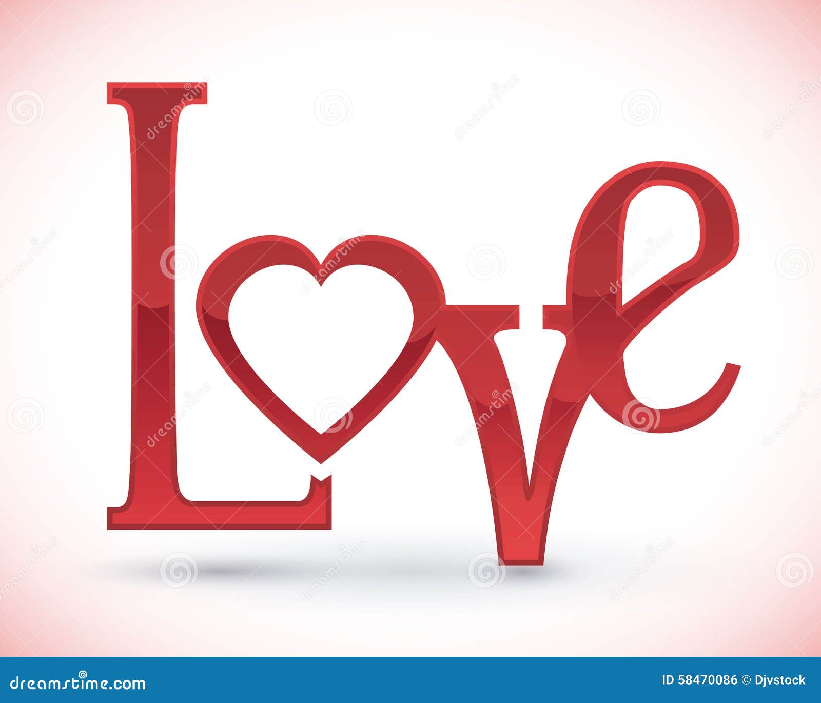 Love digital design. stock vector. Illustration of concept - 58470086