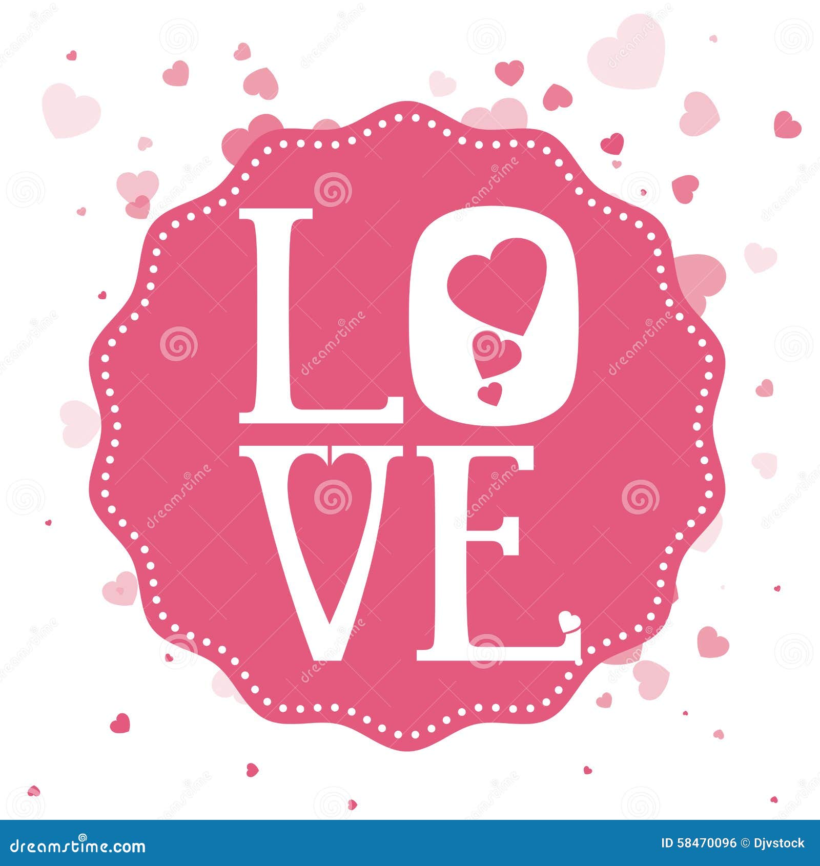 Love digital design. stock vector. Illustration of feeling - 58470096