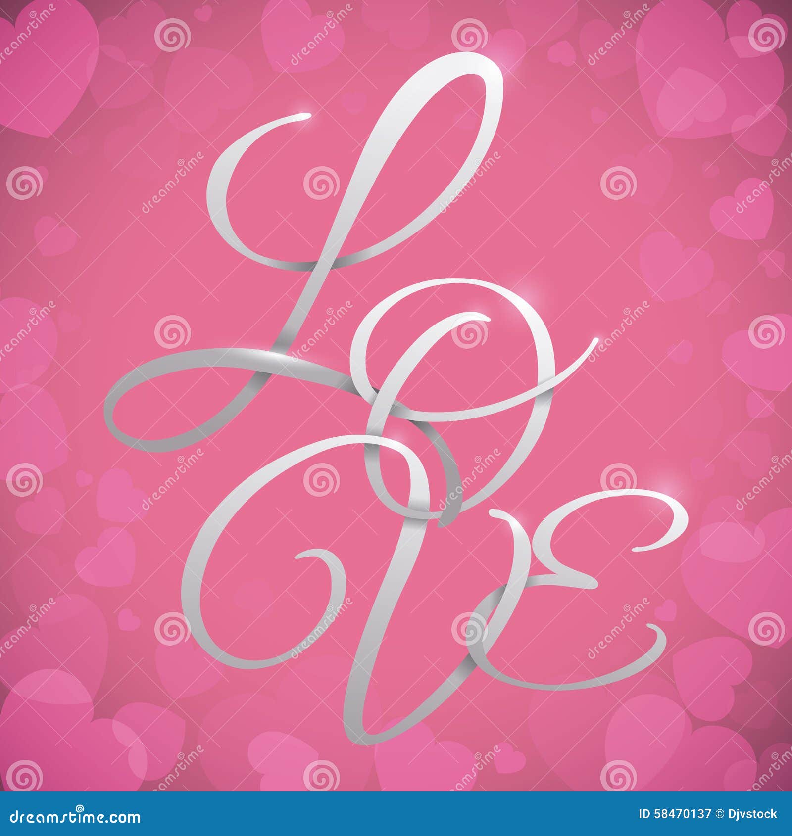Love digital design. stock vector. Illustration of romantic - 58470137