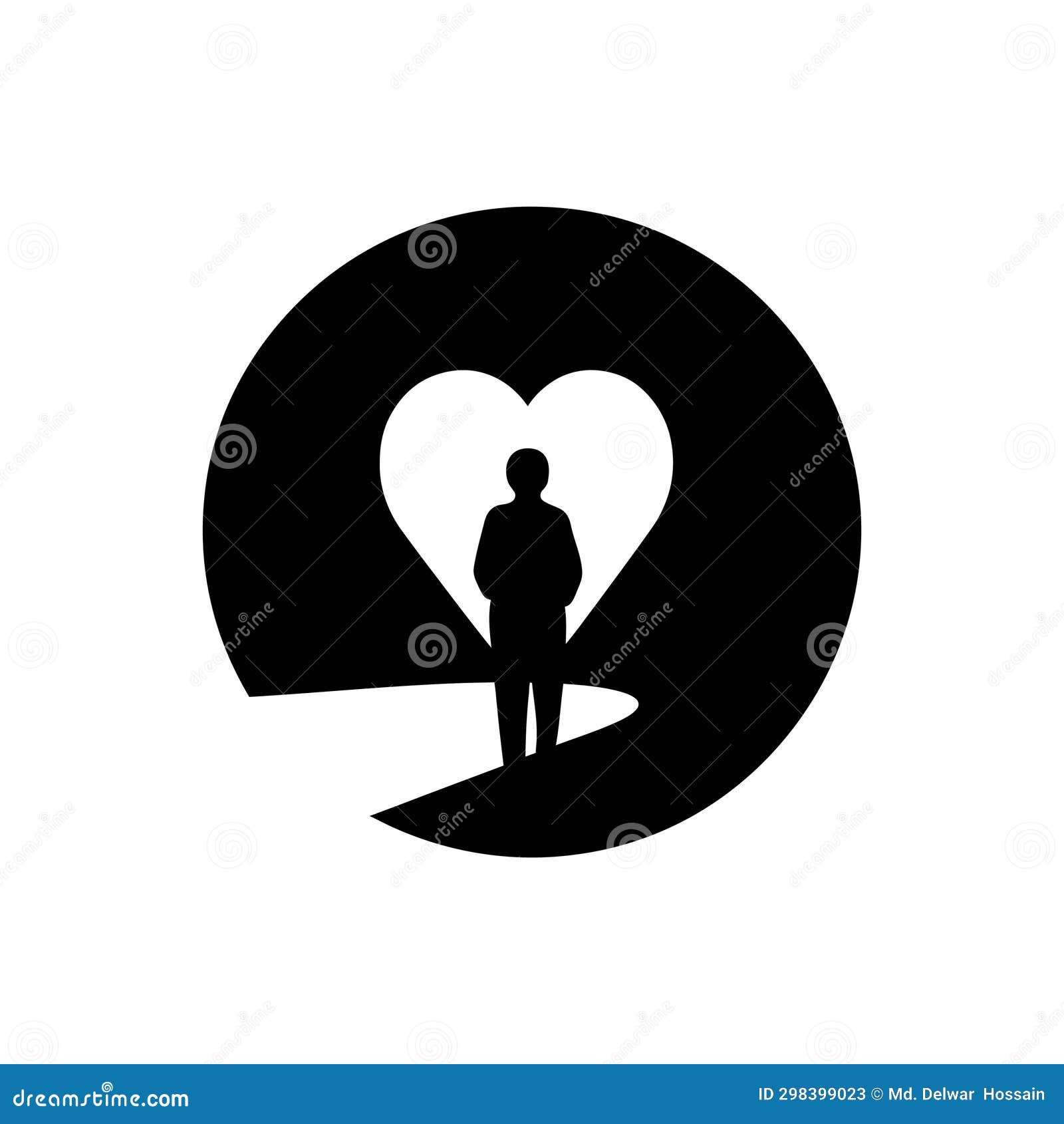 Love Does Not Insist on it Icon Stock Vector - Illustration of insist ...