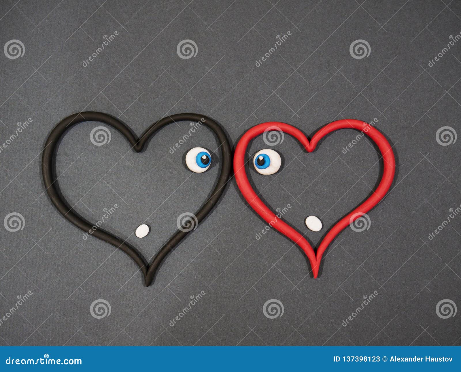 Love Does Not Love. Tears Of Happiness. Plasticine Heart Royalty-Free ...