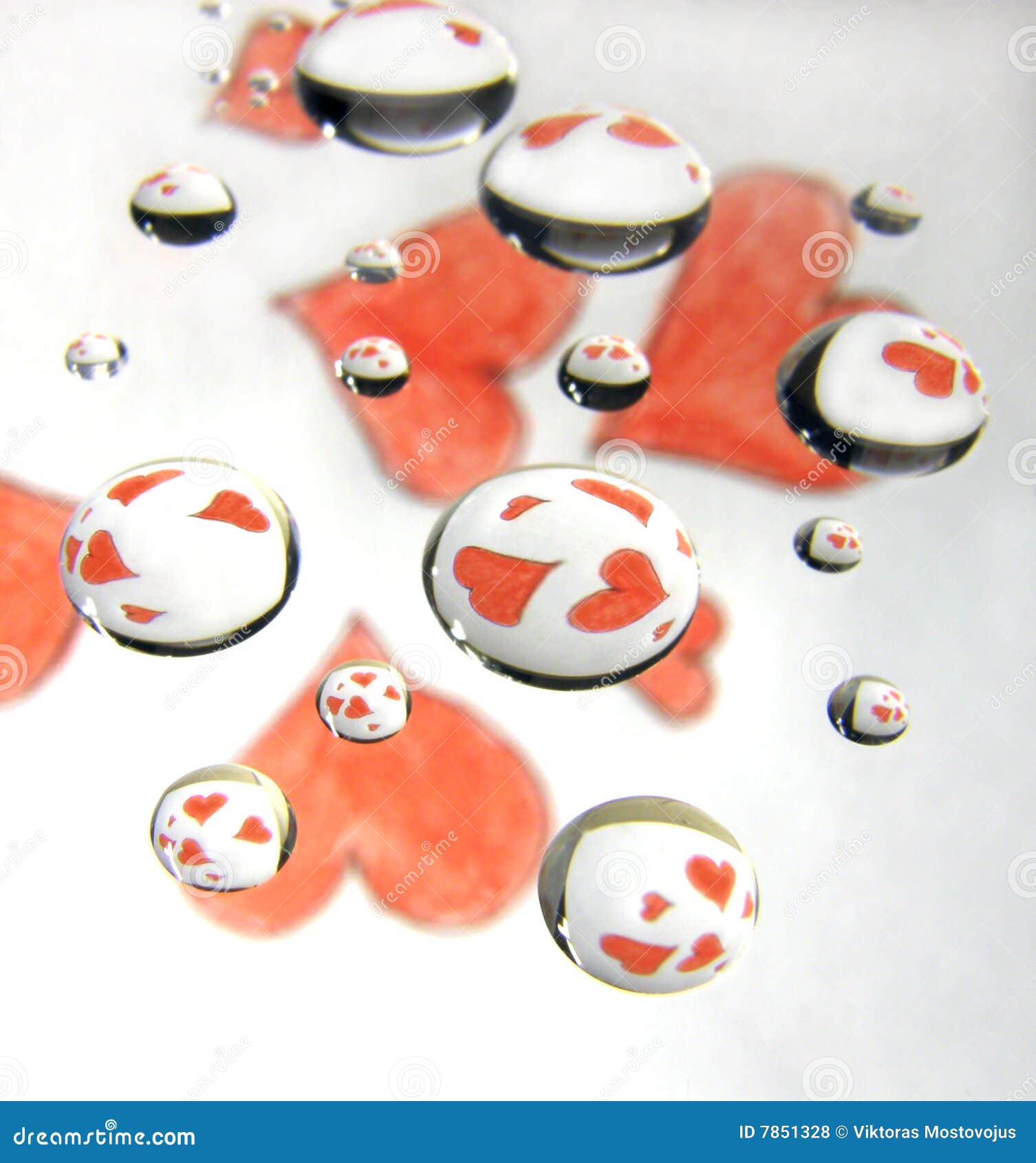 Love in drops stock photo. Image of macro, reflection - 7851328