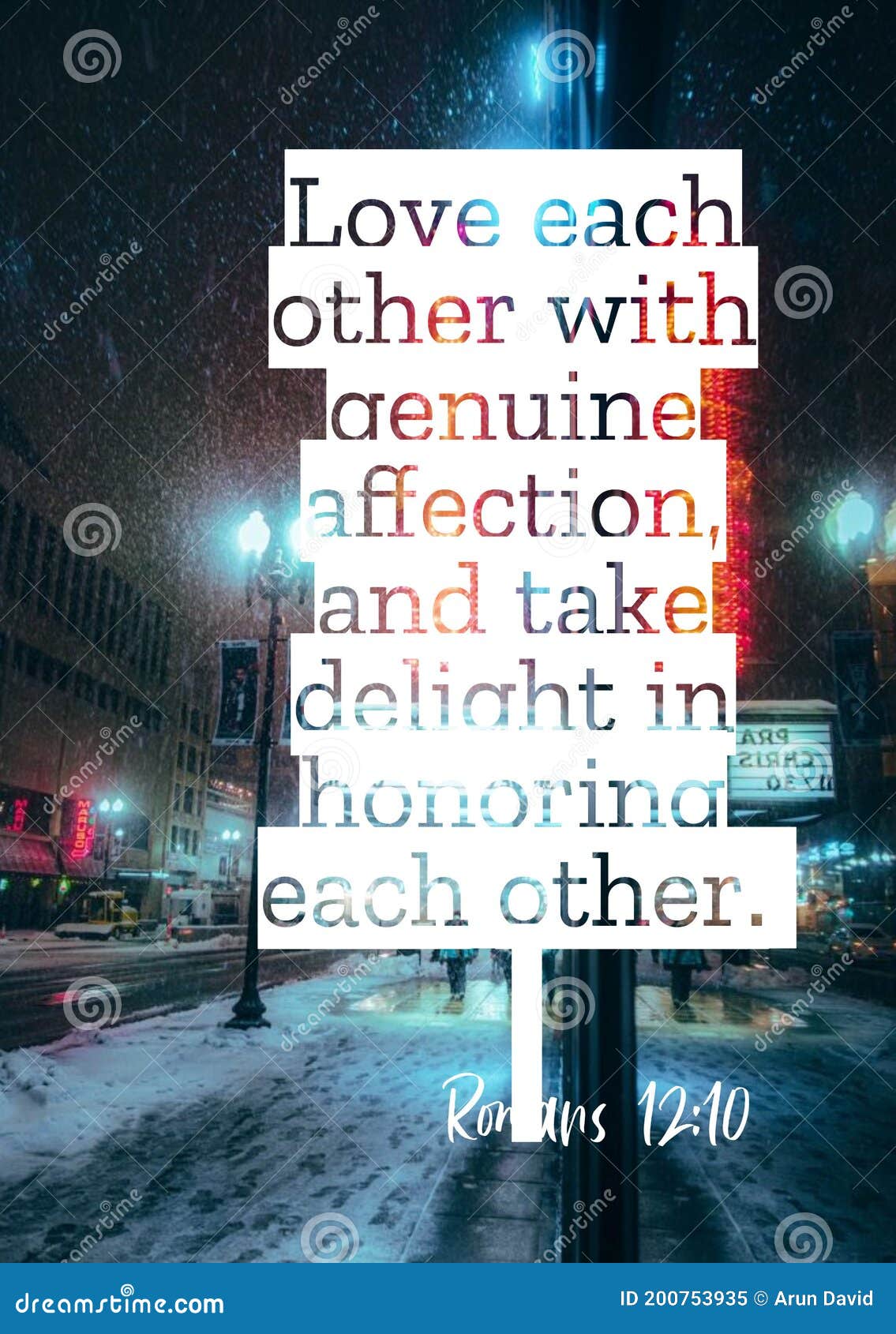 Bible Version for English :Love Each Other with Genuine Affection, and ...