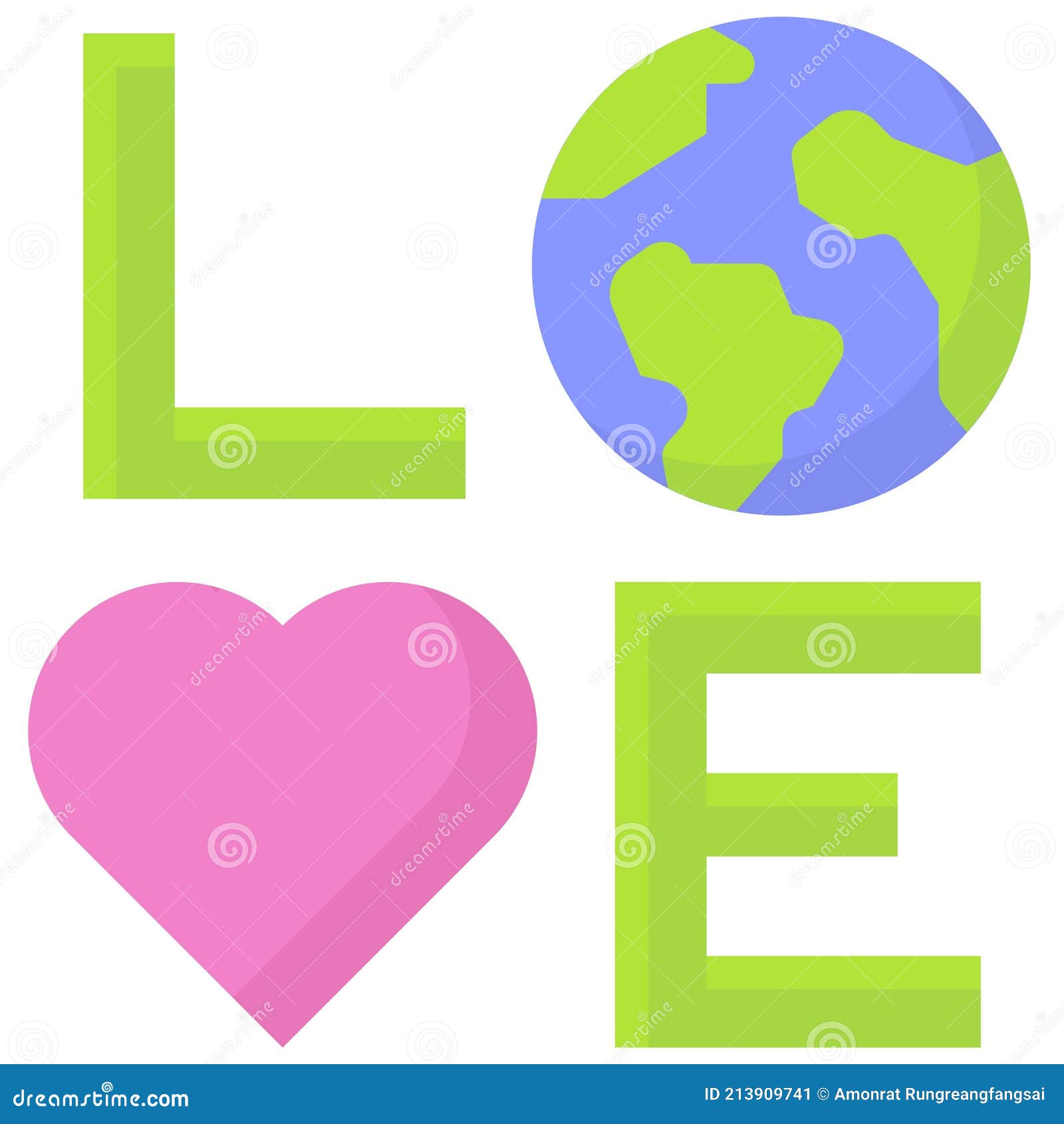 Love Earth Icon, Earth Day Related Vector Stock Vector - Illustration ...