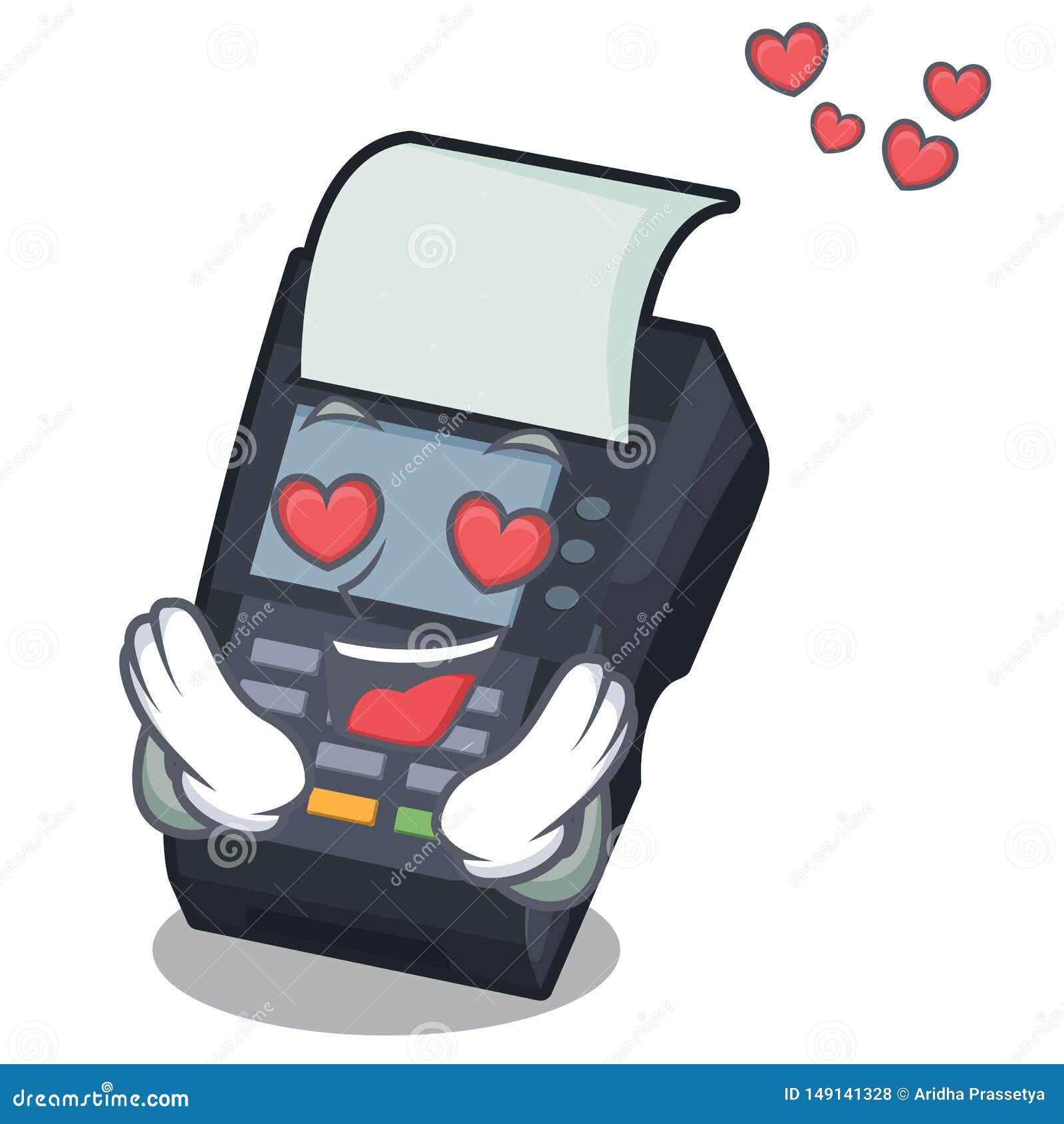 In Love EDC Machine in the Cartoon Shape Stock Vector - Illustration of ...