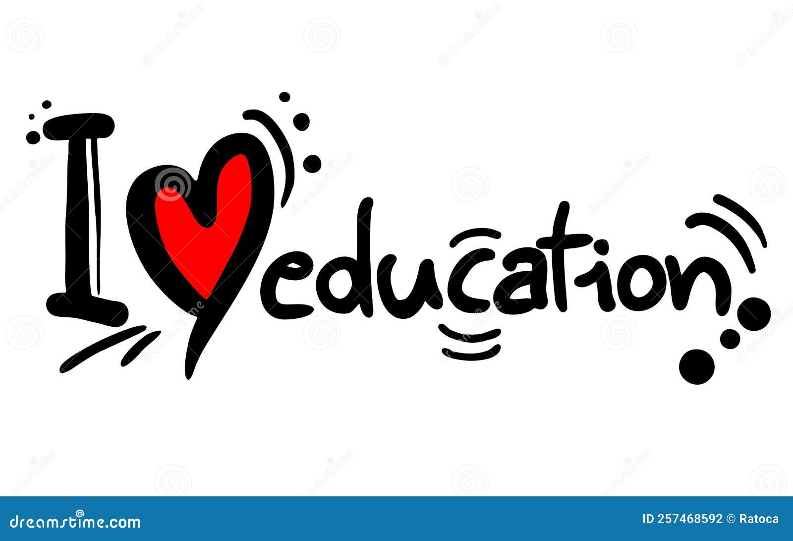 Love education stock vector. Illustration of sign, vector - 257468592