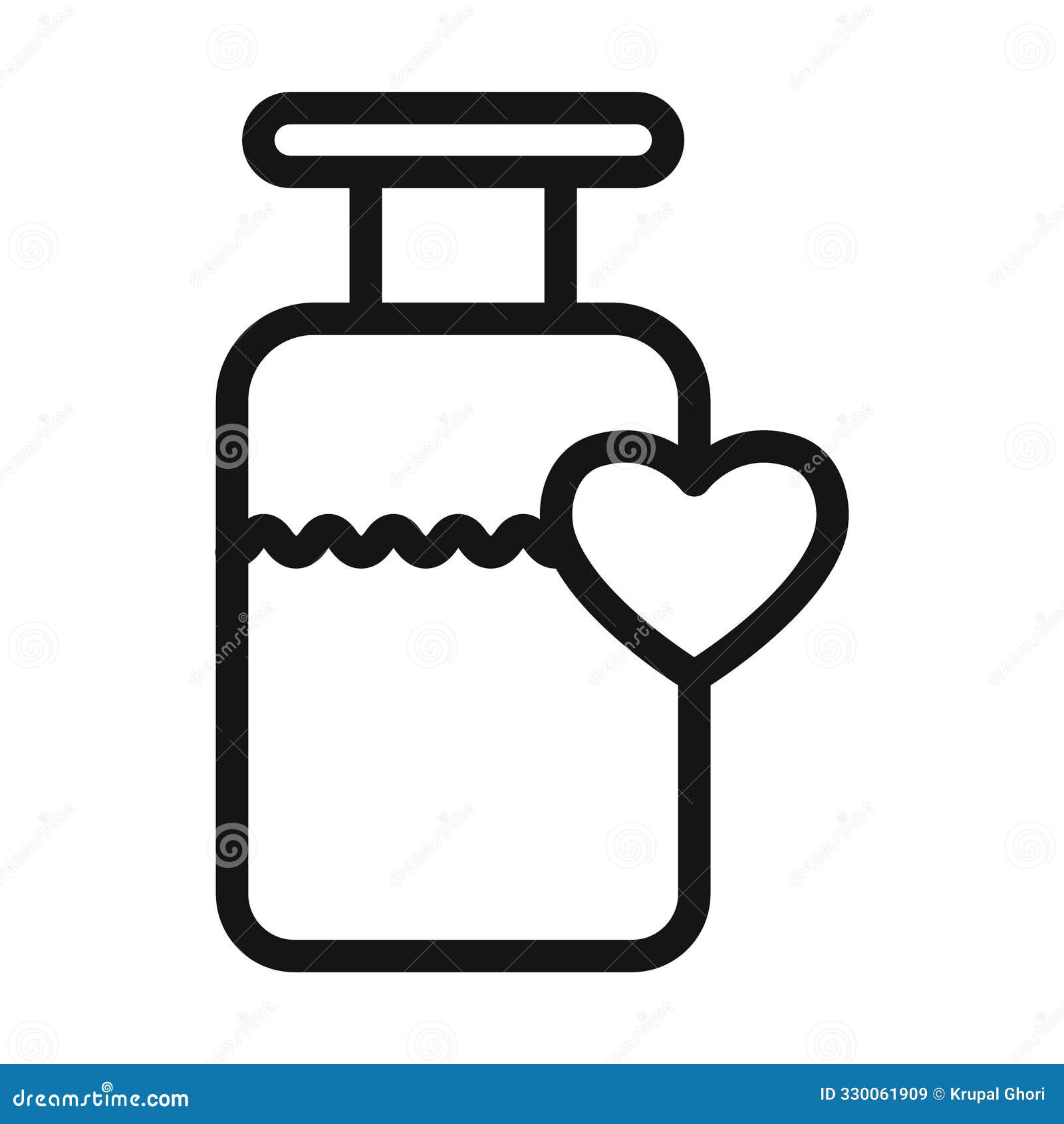 Love Elixir Icon Mark in Filled Style Stock Illustration - Illustration ...