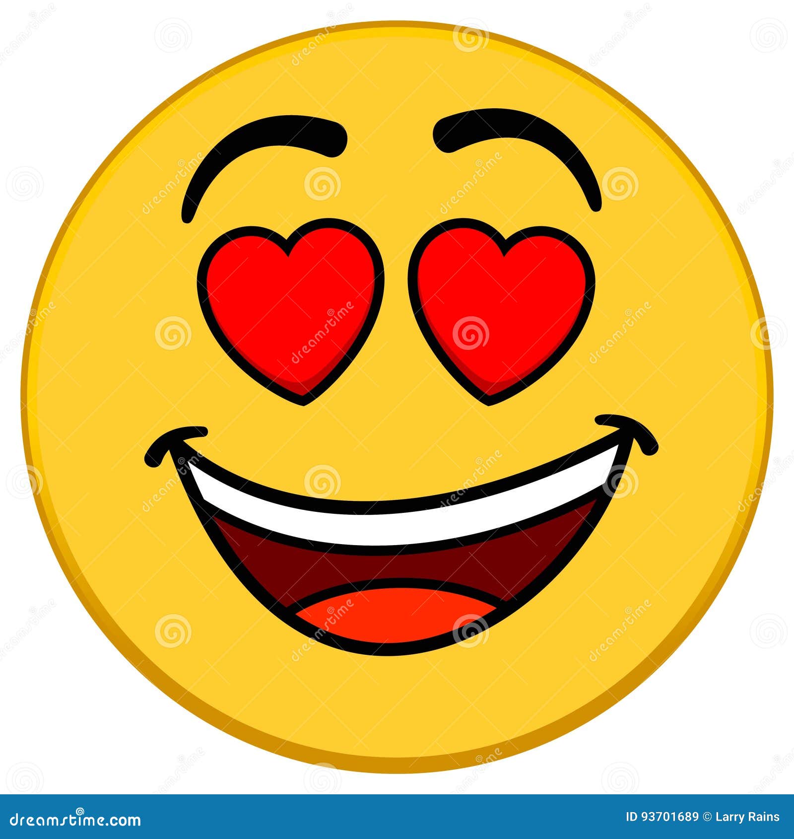 Love Emoticon stock vector. Illustration of affection - 93701689