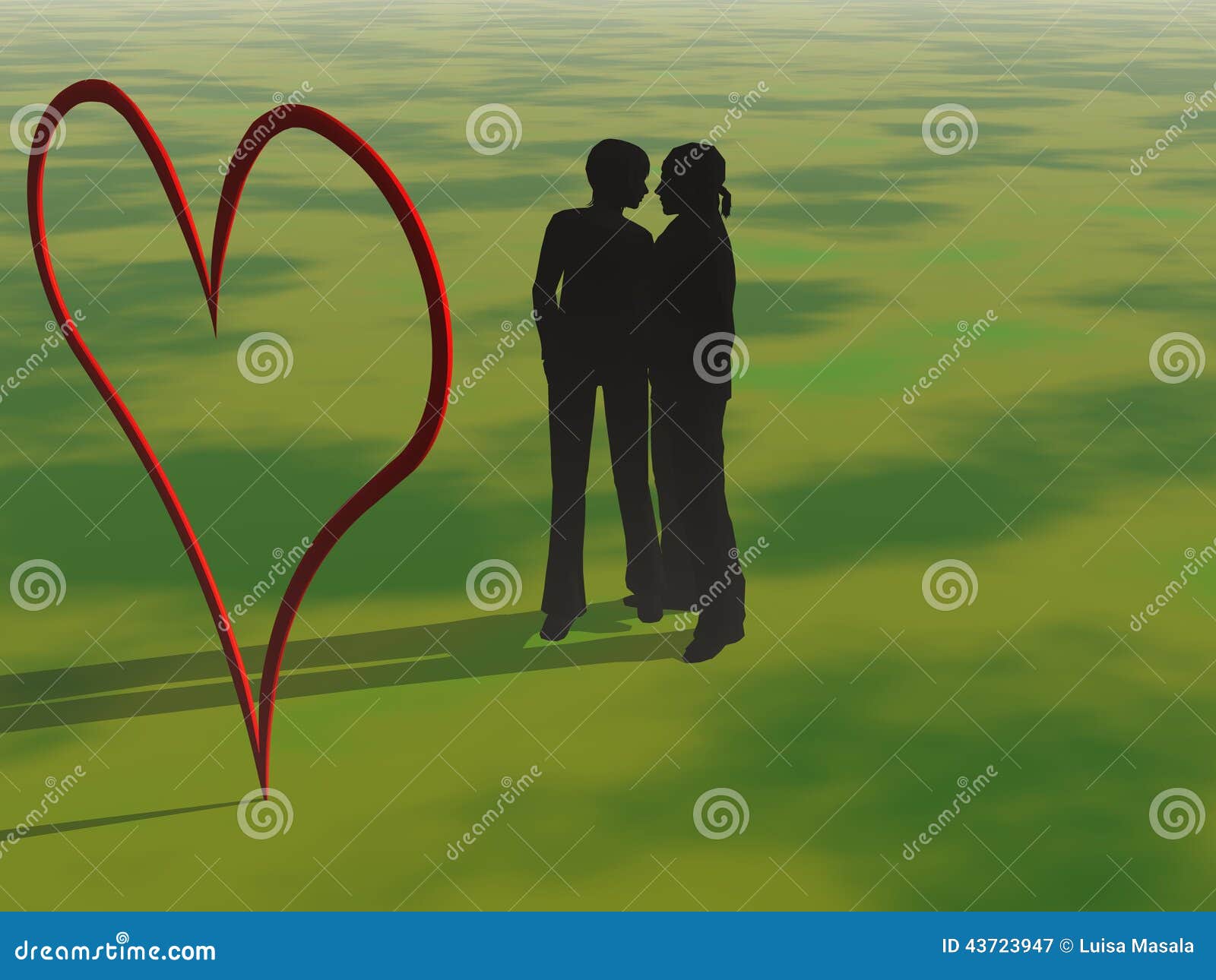 Love stock illustration. Illustration of clouds, saint - 43723947