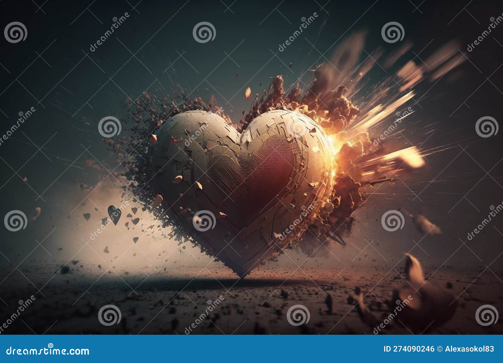 Love, Explosion of Emotions, Air Flow, Background Stock Illustration ...
