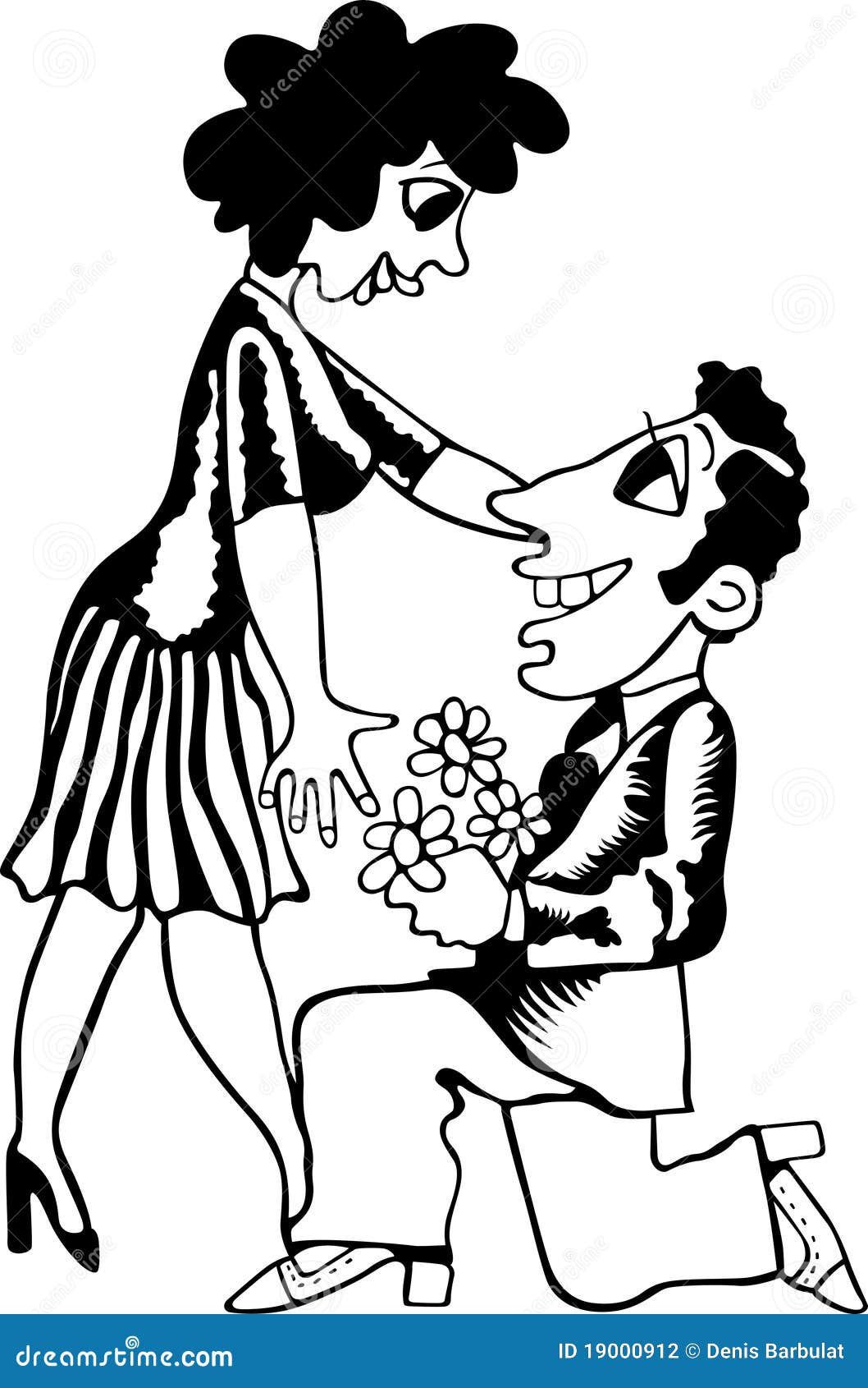 Love expression stock vector. Illustration of flirt, flower - 19000912