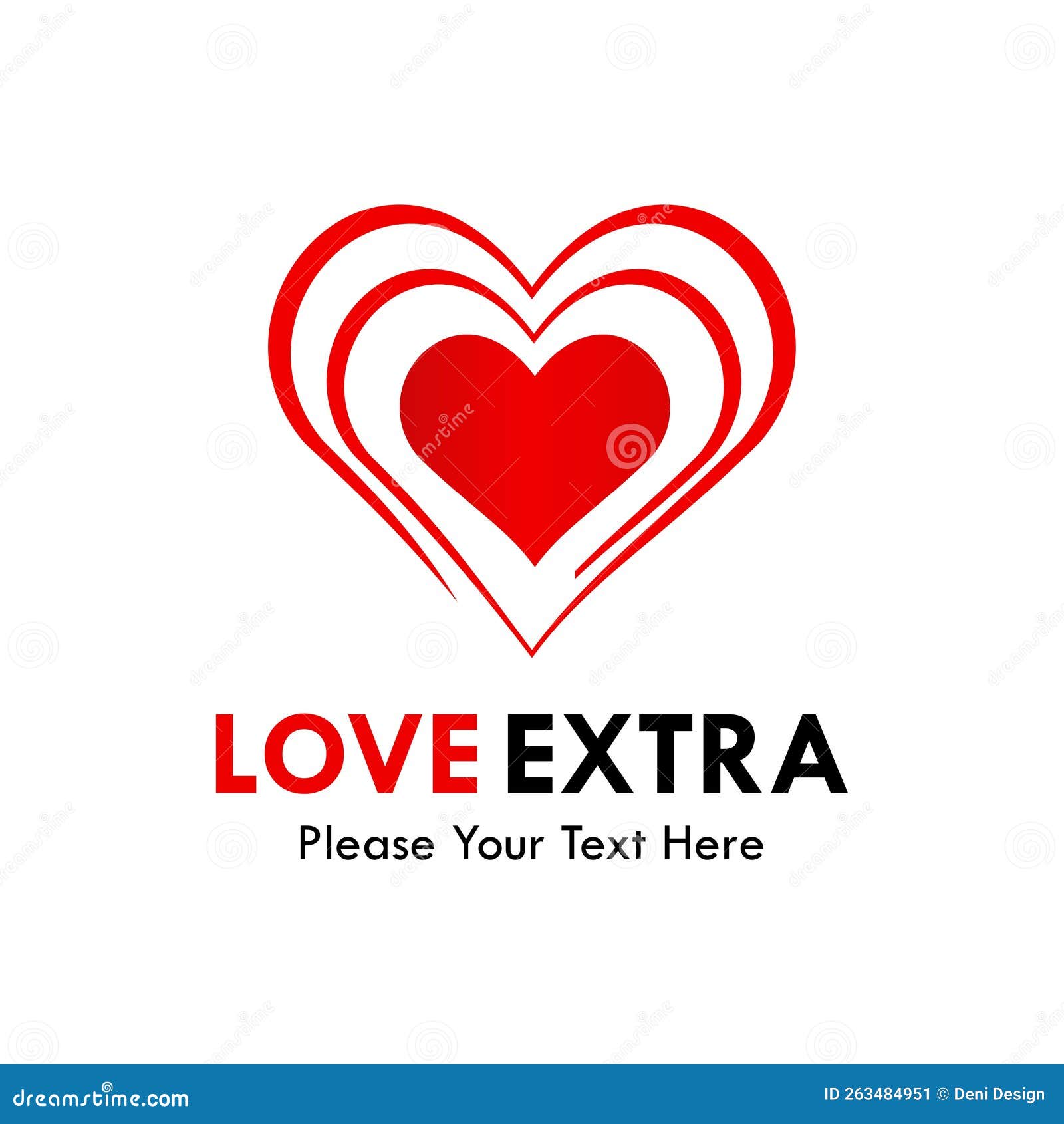 Love extra stock vector. Illustration of design, community - 263484951