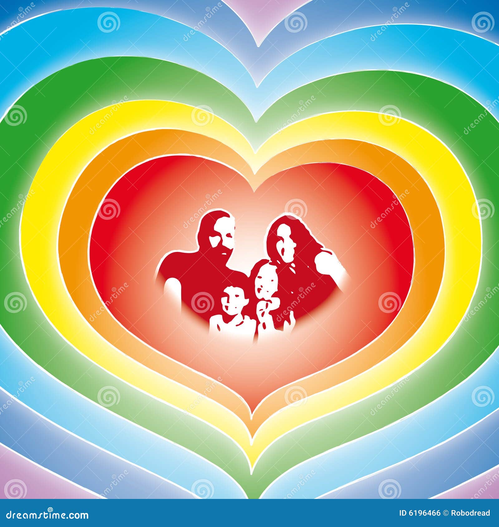 Love family (vector) stock vector. Illustration of father - 6196466
