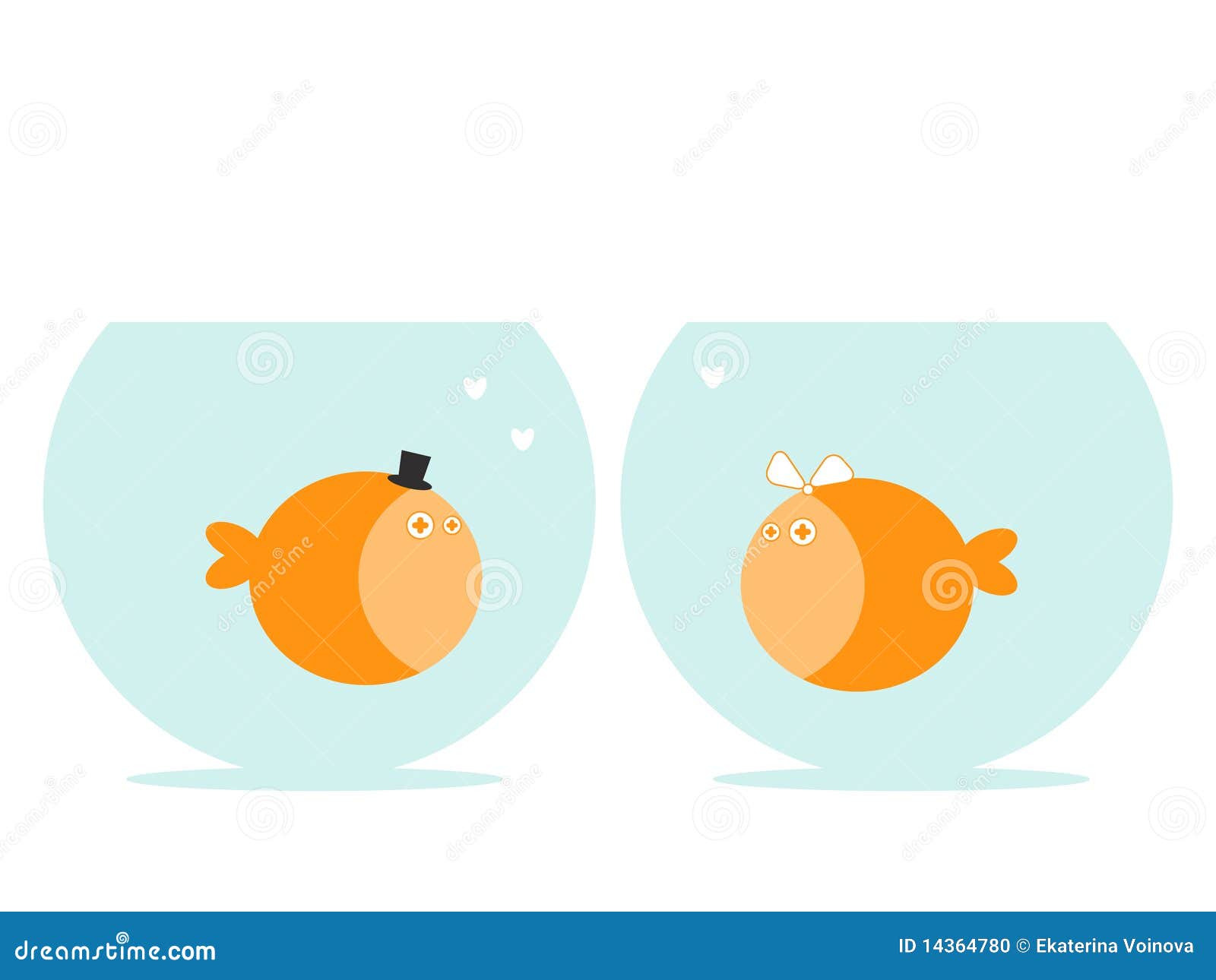 Love fish stock vector. Illustration of attraction, bright - 14364780