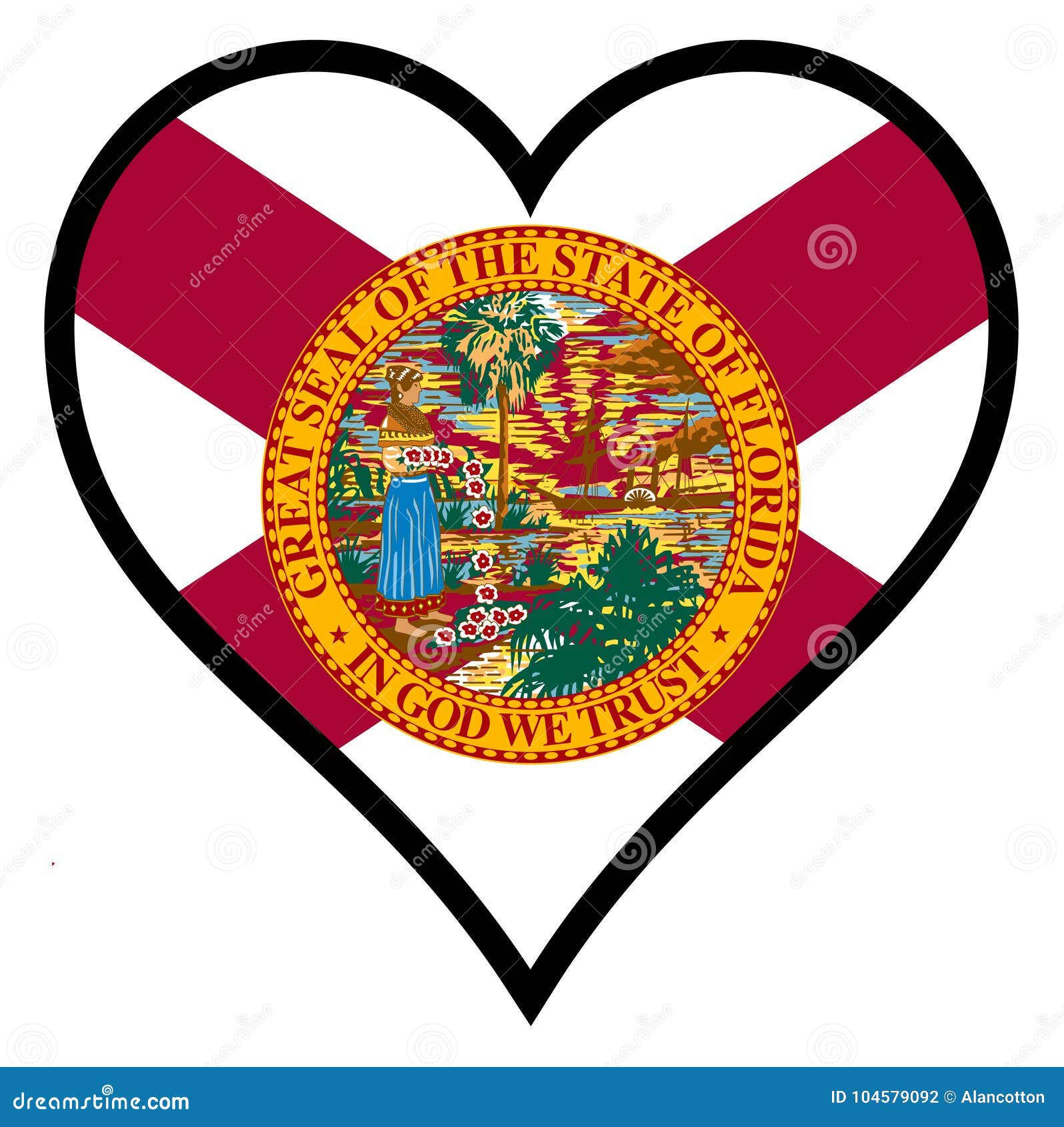 Florida Heart Stock Illustrations – 413 Florida Heart Stock ...