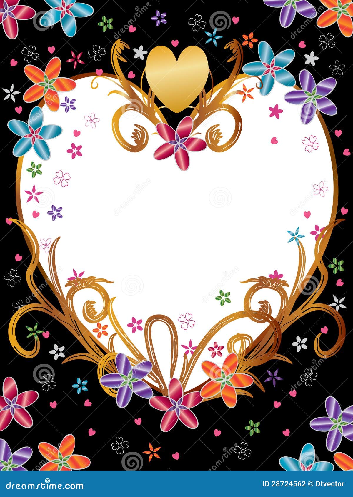 Love Flowers Frame Product_eps Stock Vector - Illustration of cute ...