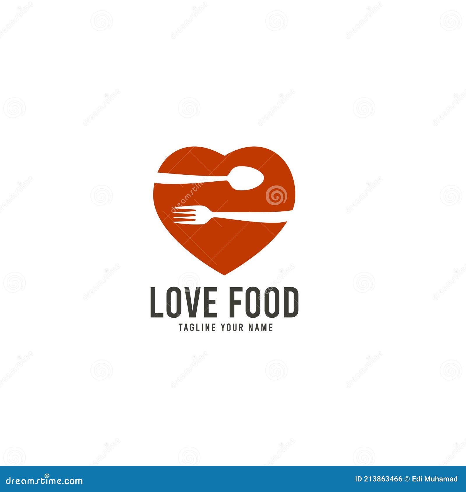 Love Food Logo stock vector. Illustration of chef, green - 213863466