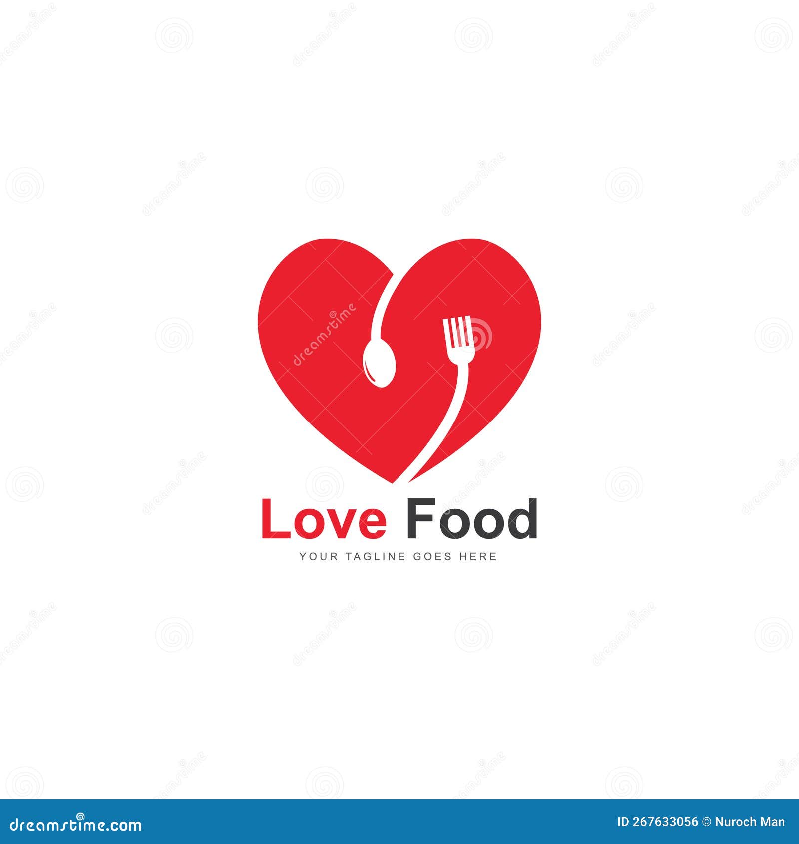 Love Food Logo. stock vector. Illustration of healthy - 267633056