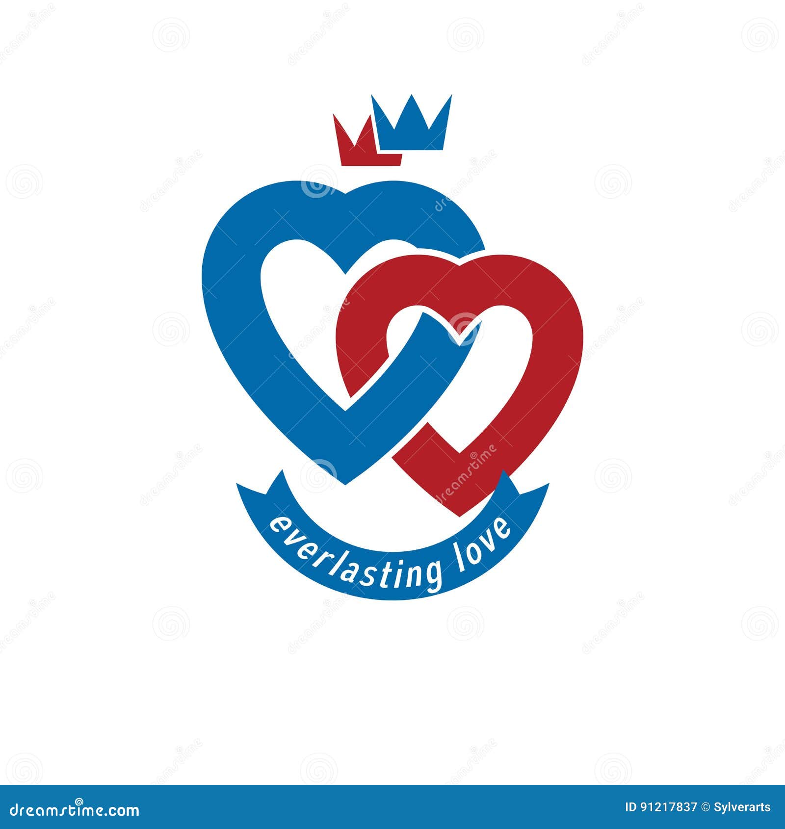 Love Forever Conceptual Sign, Vector Symbol Created with Infinity Loop ...