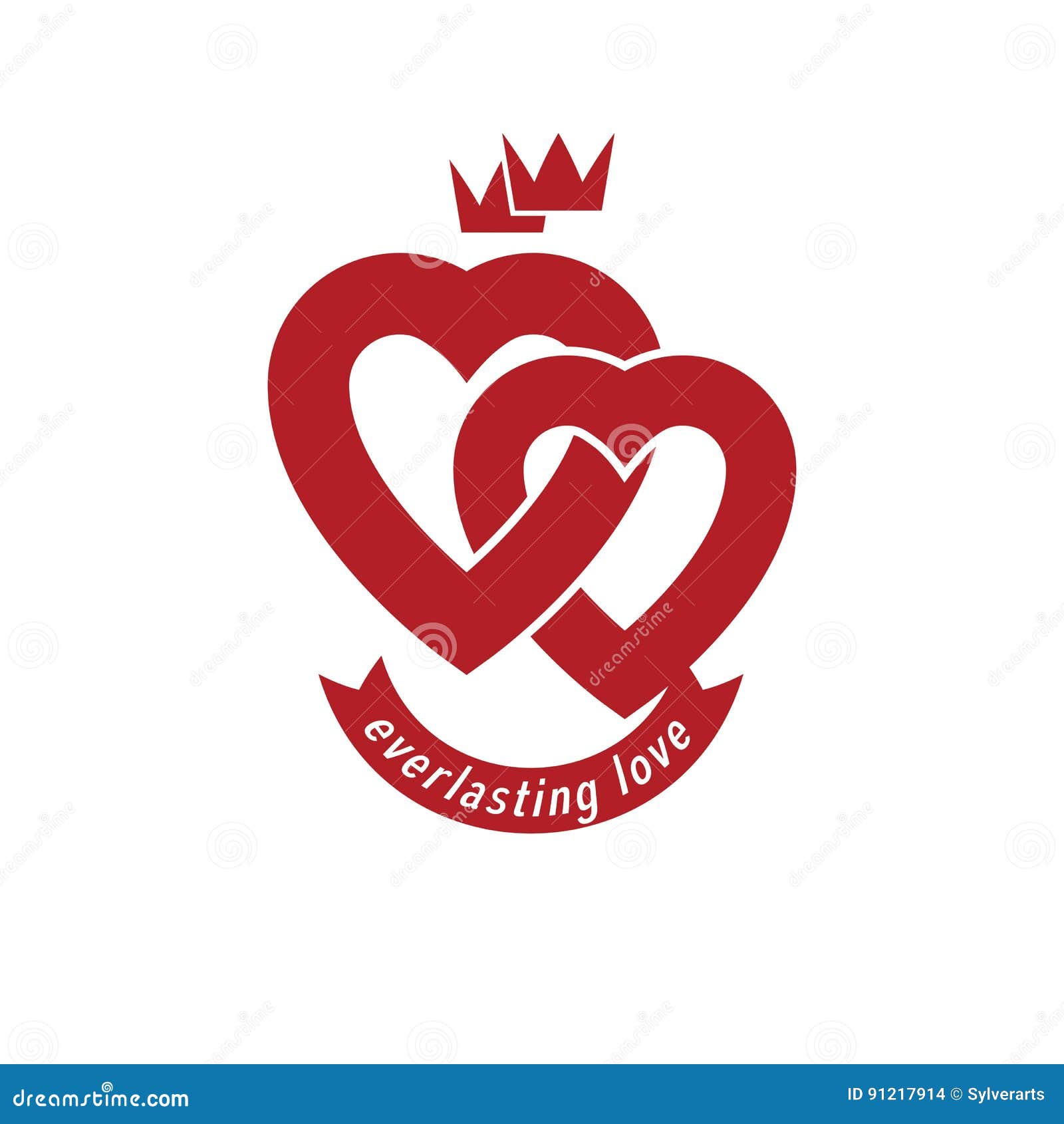 Love Forever Conceptual Sign, Vector Symbol Created with Infinity Loop ...