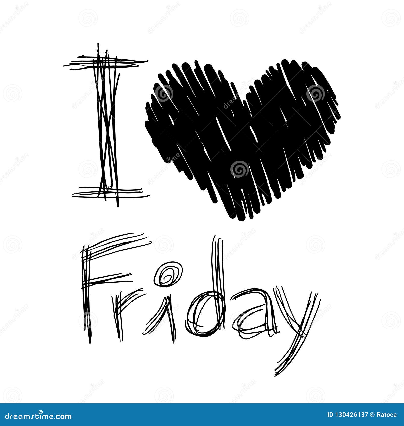 Love Friday symbol stock vector. Illustration of sign - 130426137