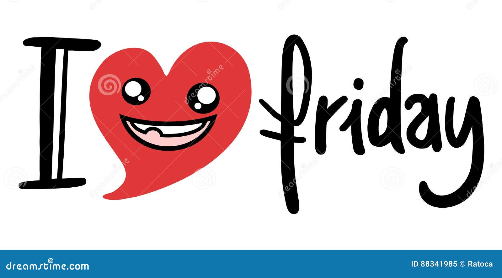 Love Friday symbol stock vector. Illustration of friday - 88341985